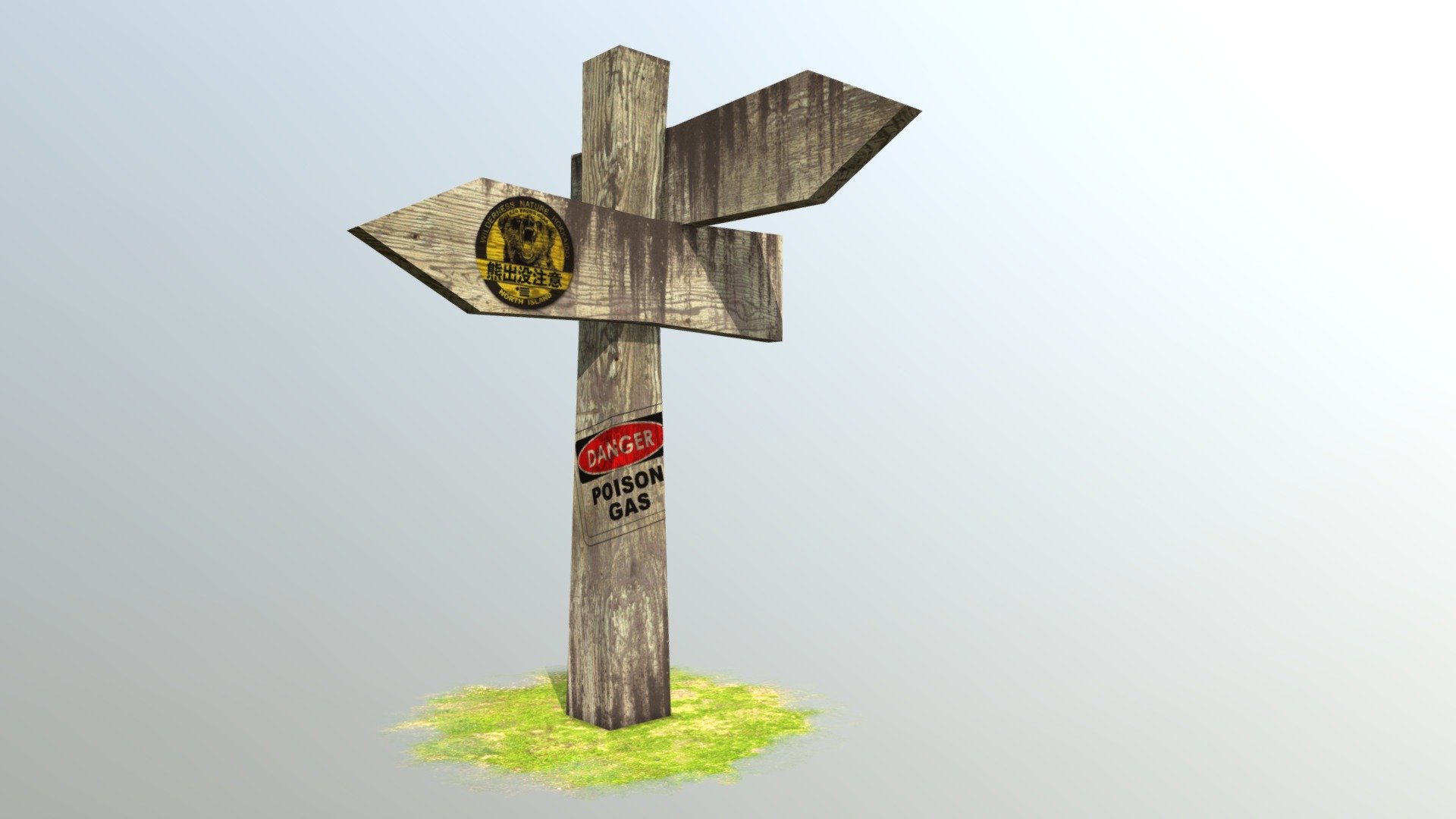 Signpost-V2 - 3D model by Ison (@XinChengWu) [f52c83c] - Sketchfab