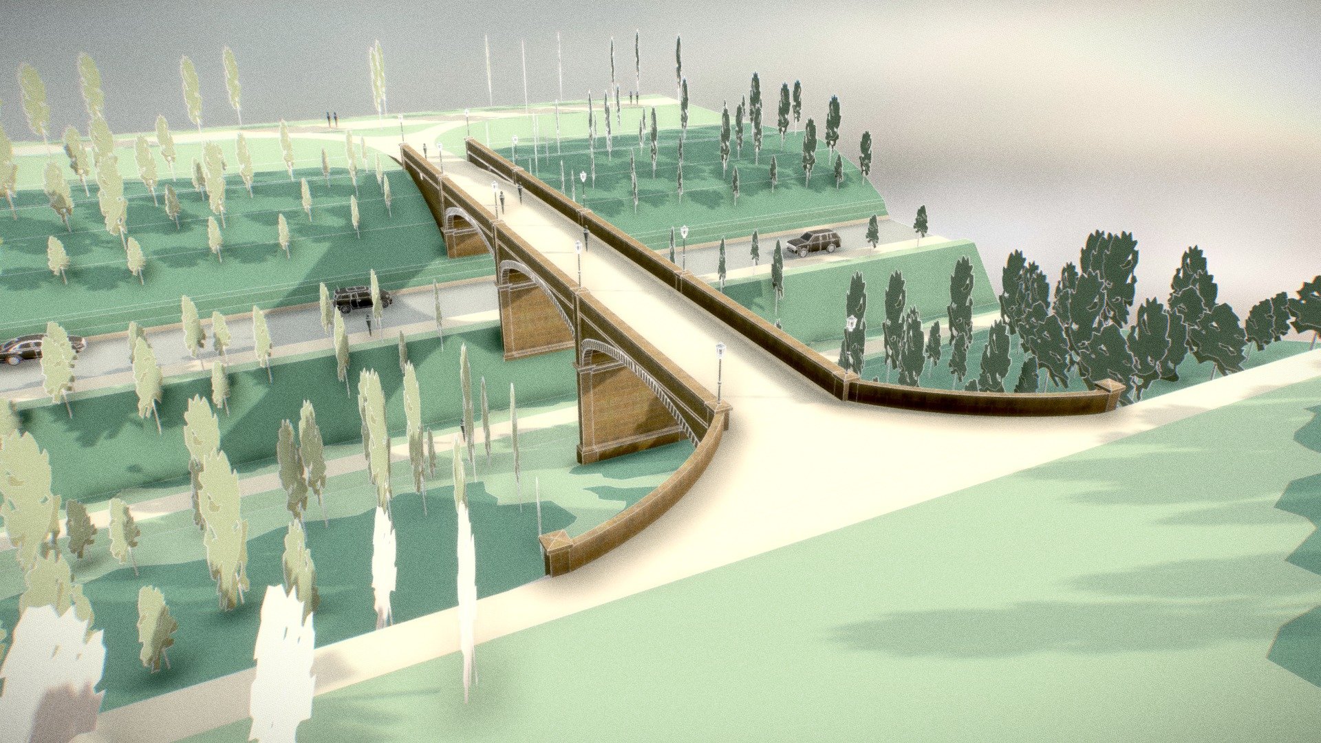 Bridge Proposal - 3D model by learningsupport [f52efc5] - Sketchfab