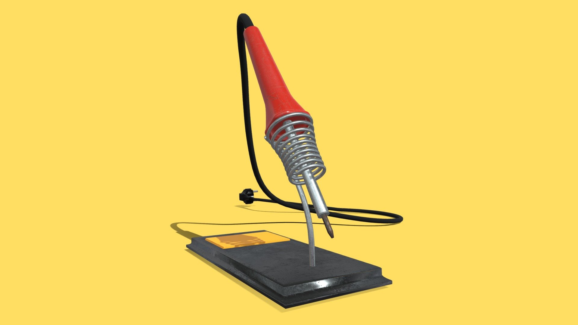 Tin soldering iron - Buy Royalty Free 3D model by Davide Specchi ...