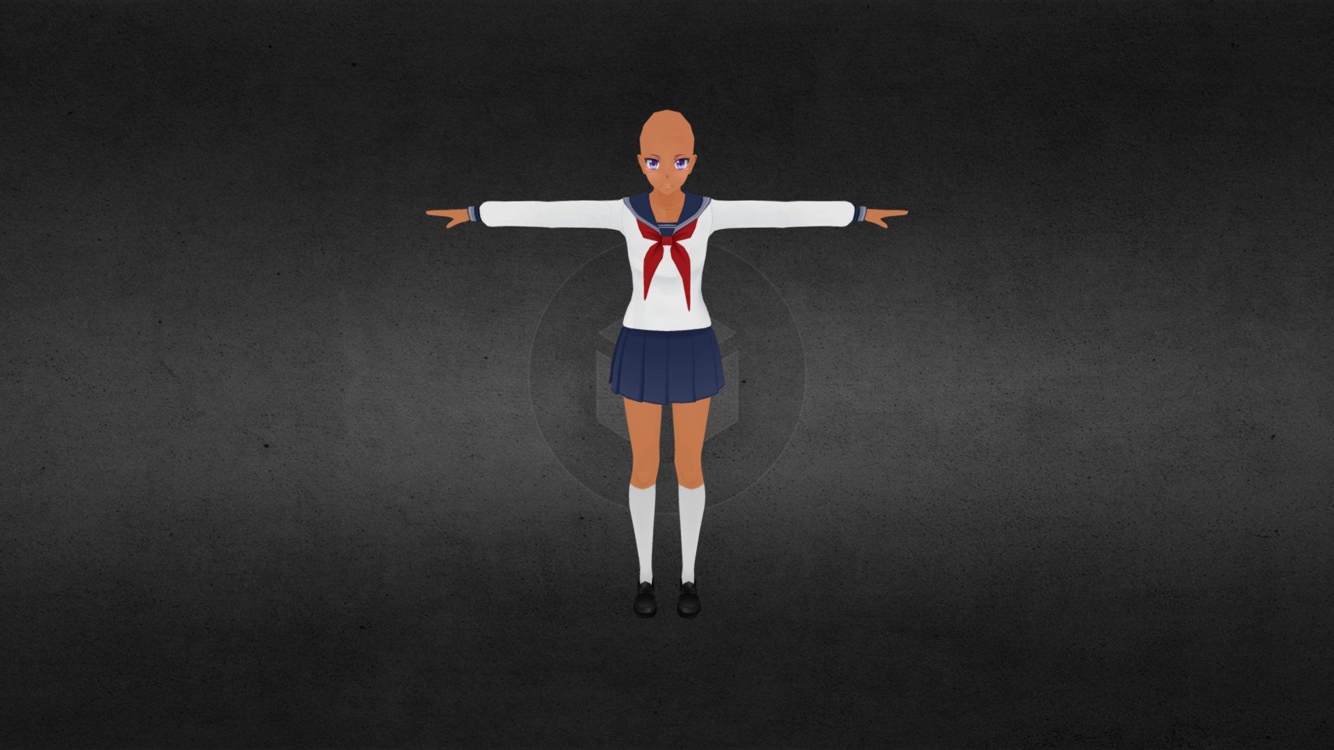 Gyaru Long Uniform - Download Free 3D model by KeitaroNagame [f536946 ...