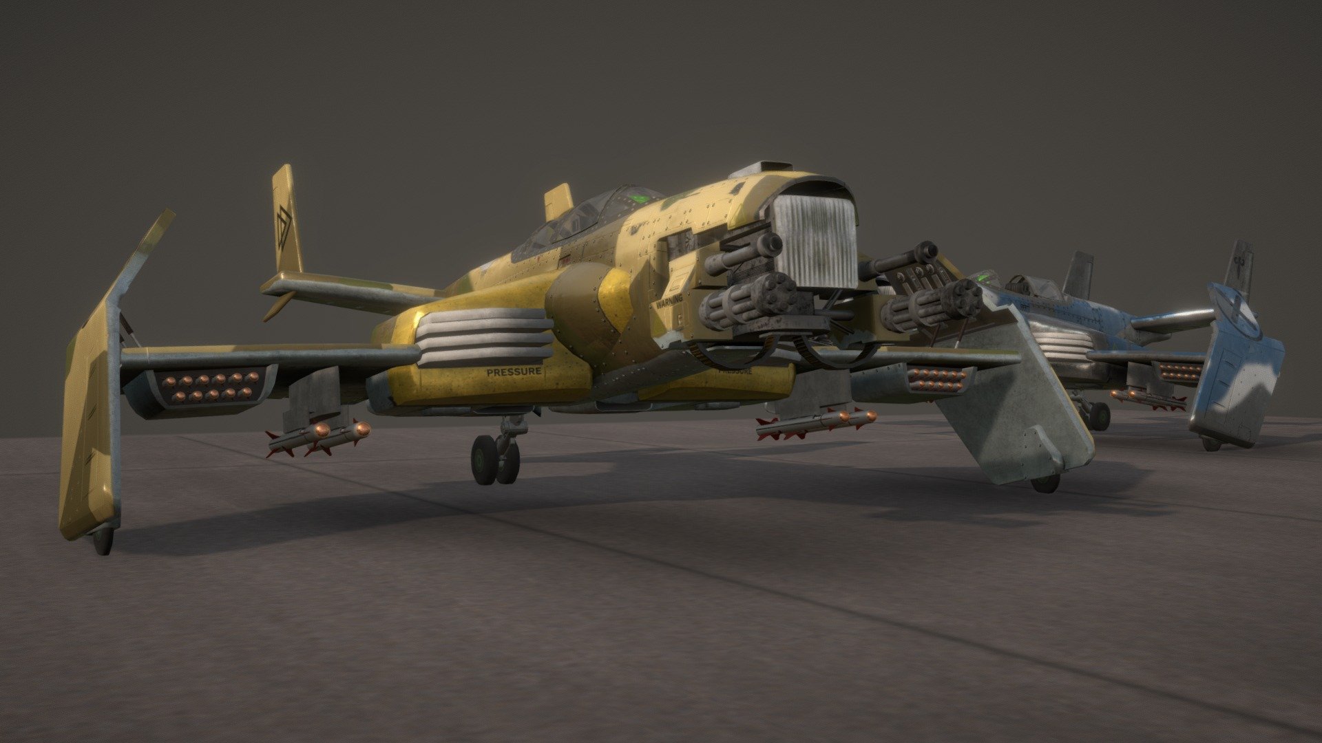 Eucadian WarHawk V2 (Animated) - Buy Royalty Free 3D model by Swiss_Fox ...