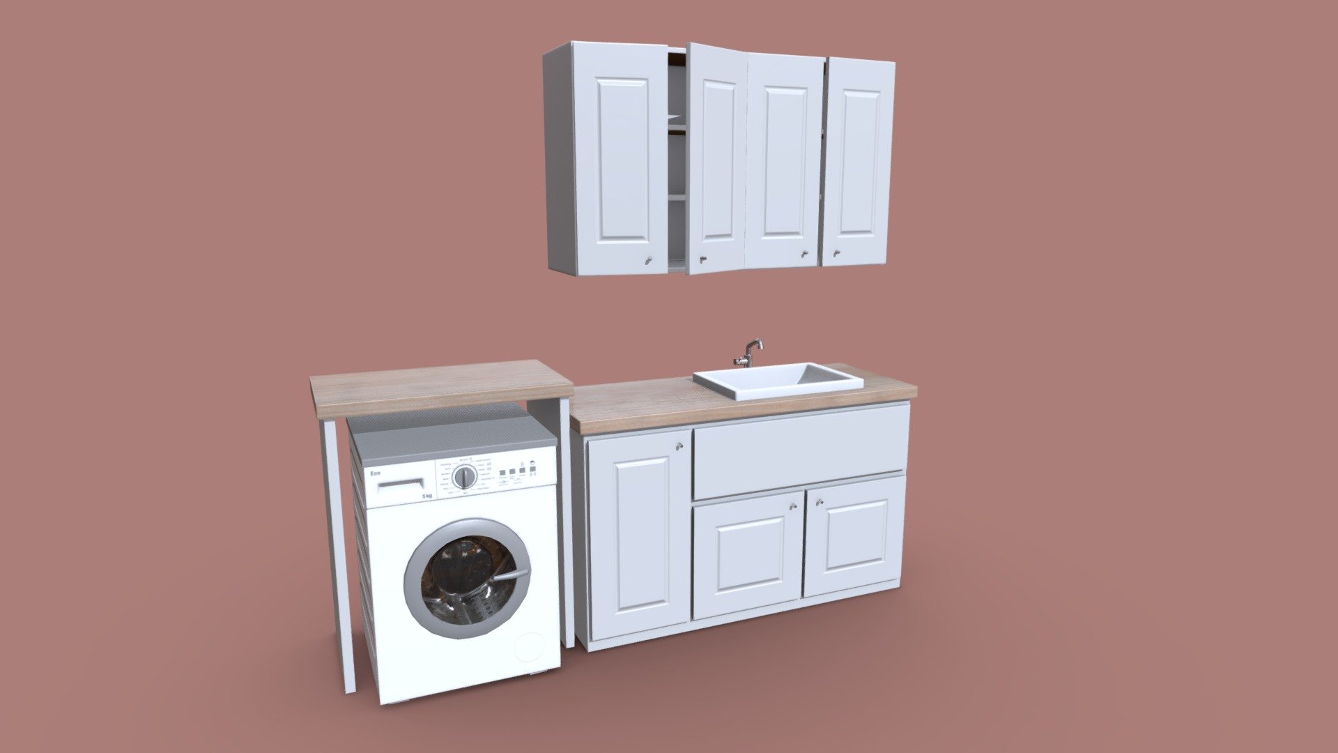 Bathroom Furniture-Washing Machine | Game Assets - Buy Royalty Free 3D ...