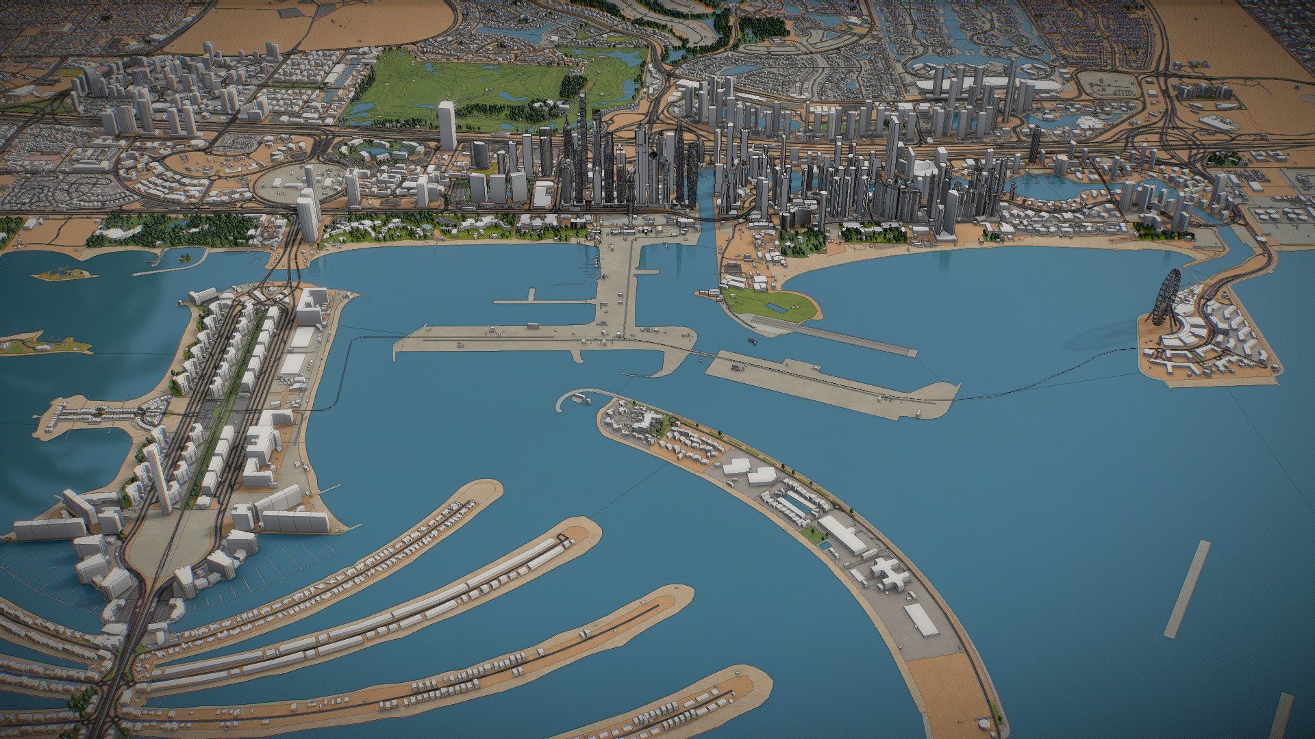 Dubai Marina - 3D Model - Buy Royalty Free 3D model by 3D City Models ...