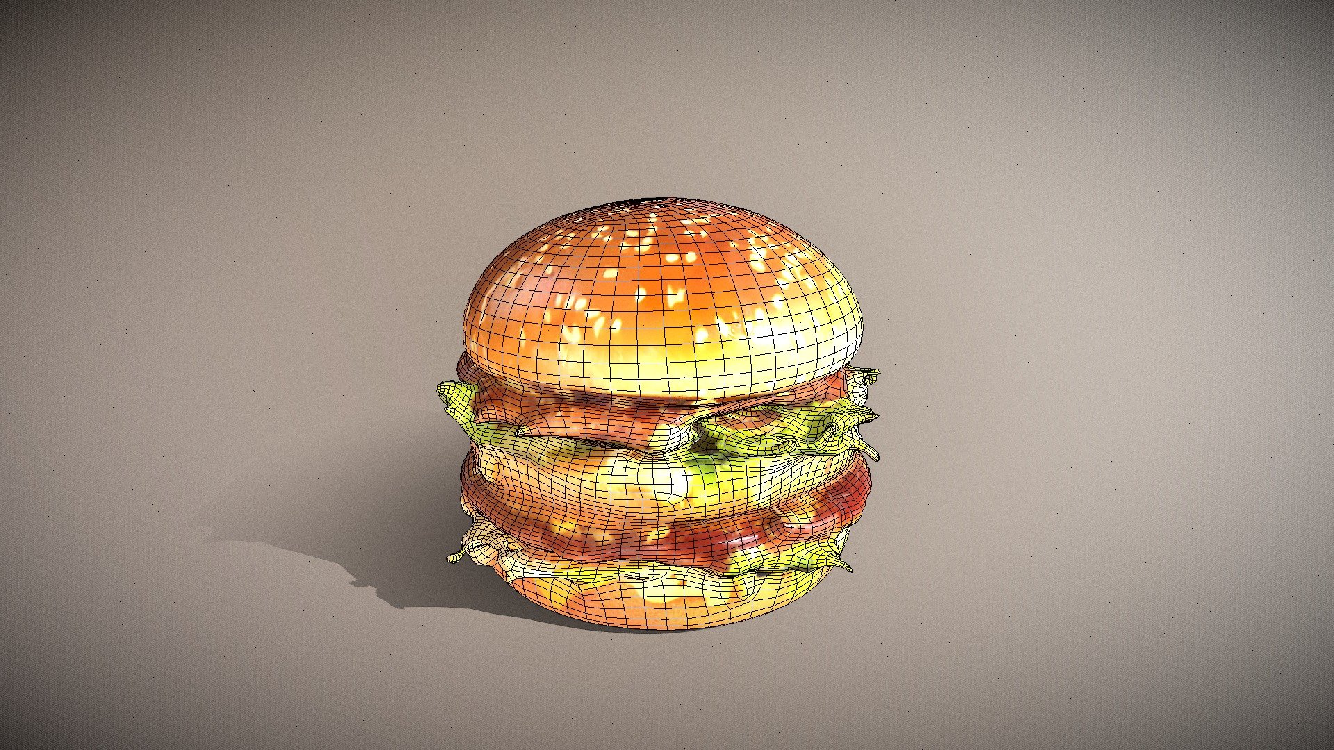 Double cheeseburger - Download Free 3D model by 3d Eye Catcher (@3d-eye ...