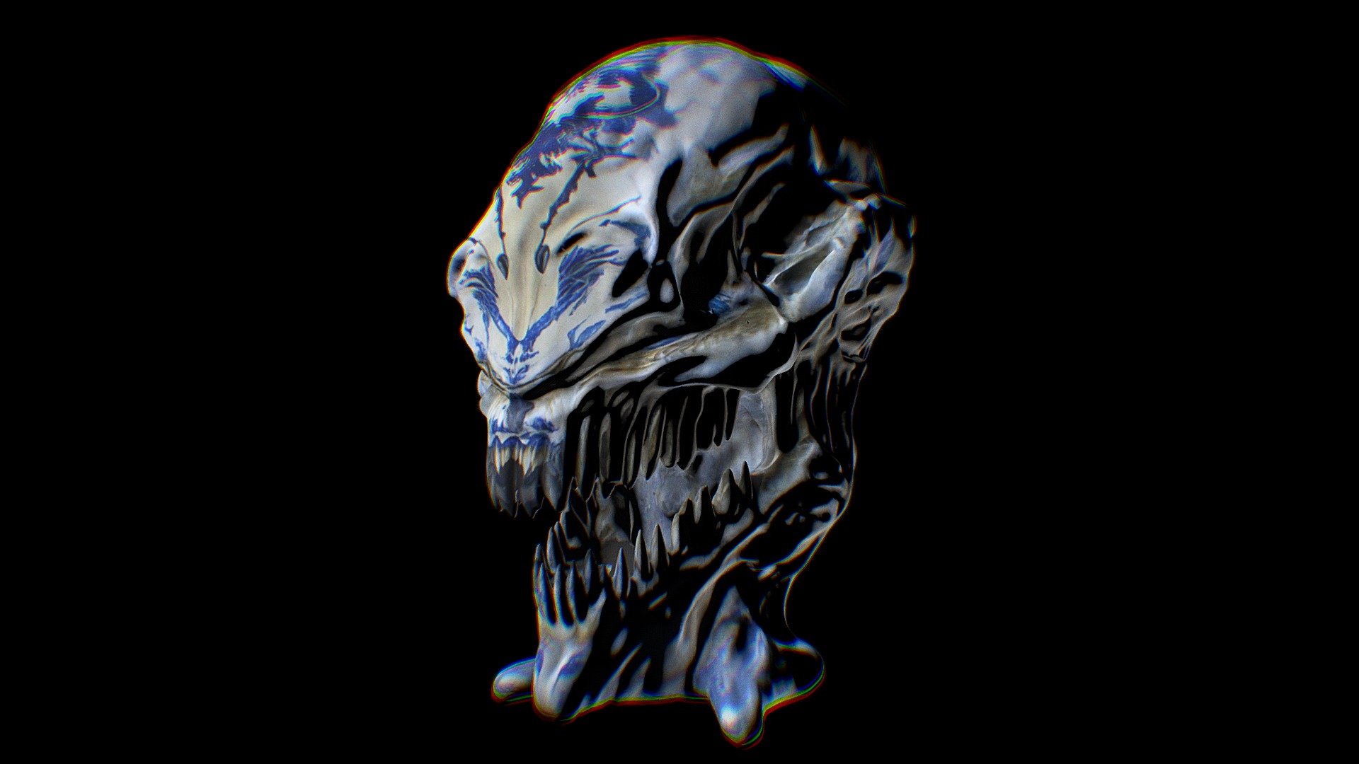 Porcelain Head of Predator - Download Free 3D model by ALTEREGO (v.a.c ...