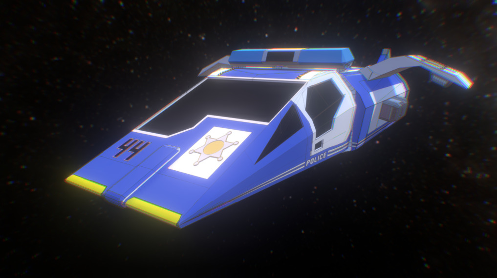 Space Police Cruiser - 3D model by scdjuderija [f53fc33] - Sketchfab