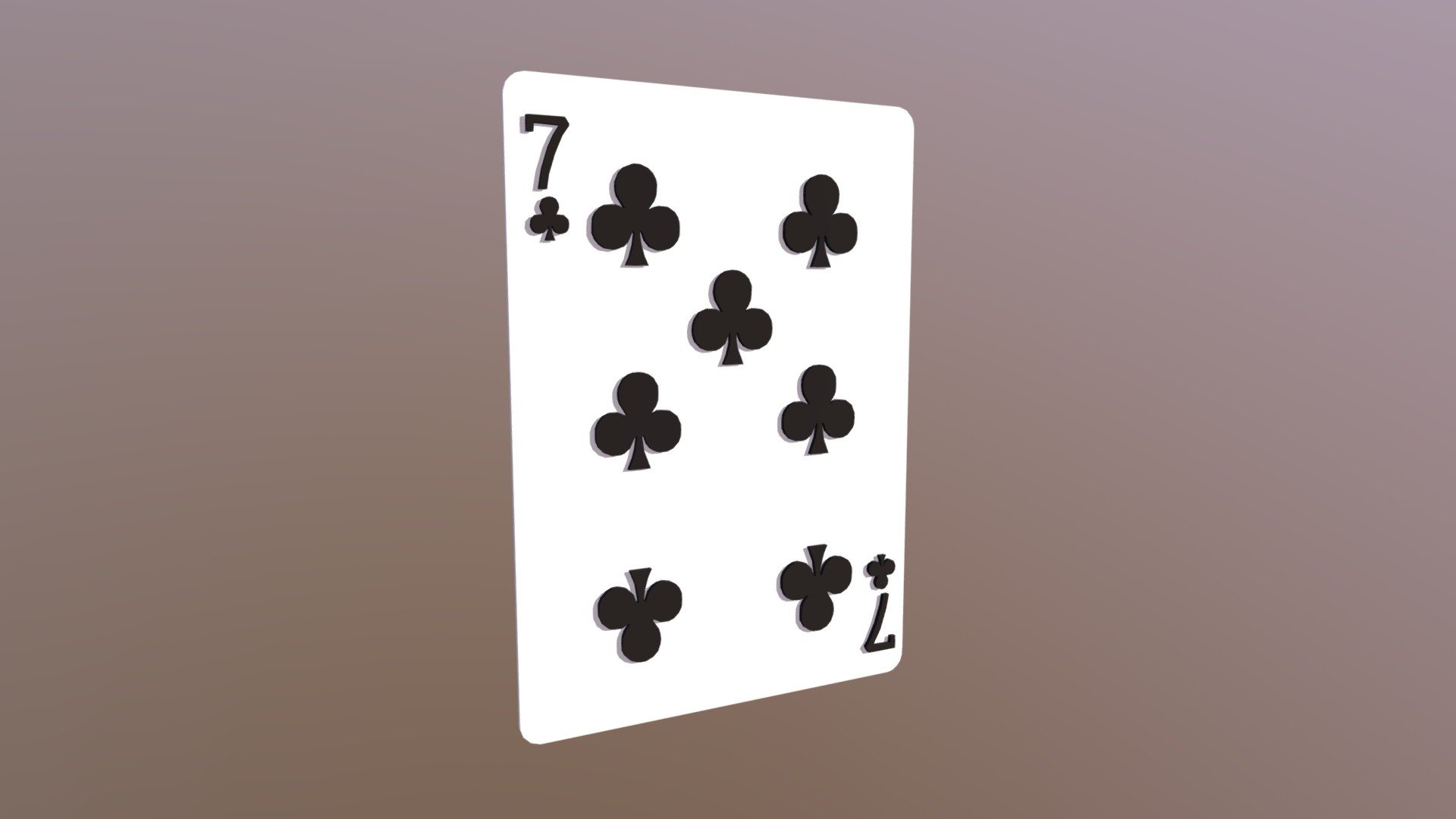 Seven of Clubs - 3D model by Fakush [f5416d0] - Sketchfab