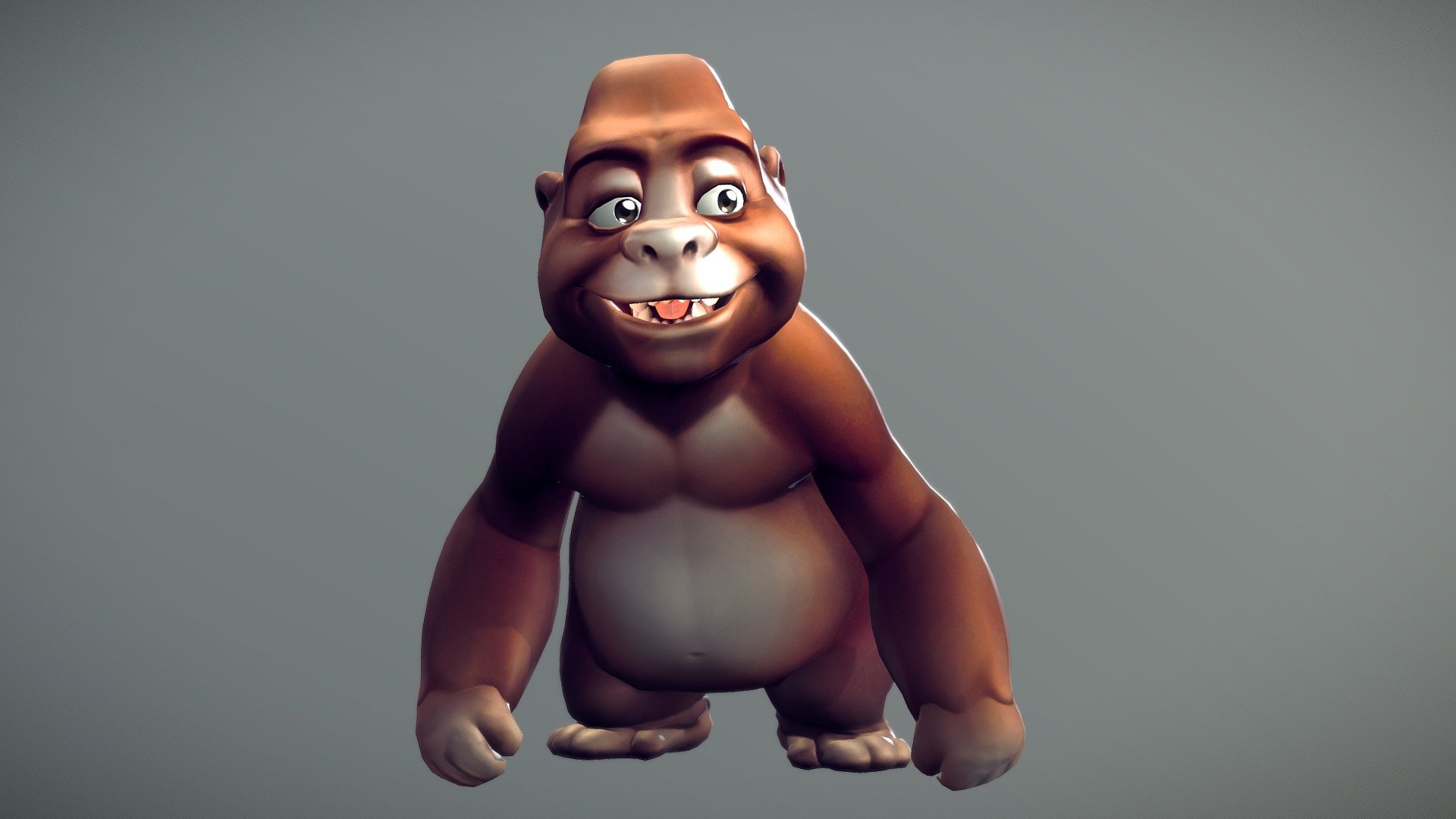 Gorilla - Buy Royalty Free 3D model by JoseDiaz [f541e42] - Sketchfab Store