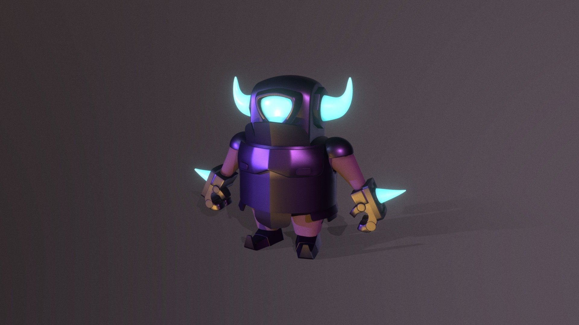 Fan art render Mini PEKKA from Clash Royale. - 3D model by blackmack ...