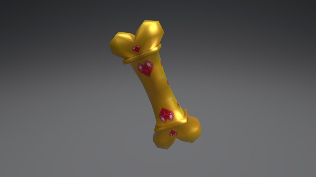 Golden Bone - 3D model by DriftQueen [f543865] - Sketchfab