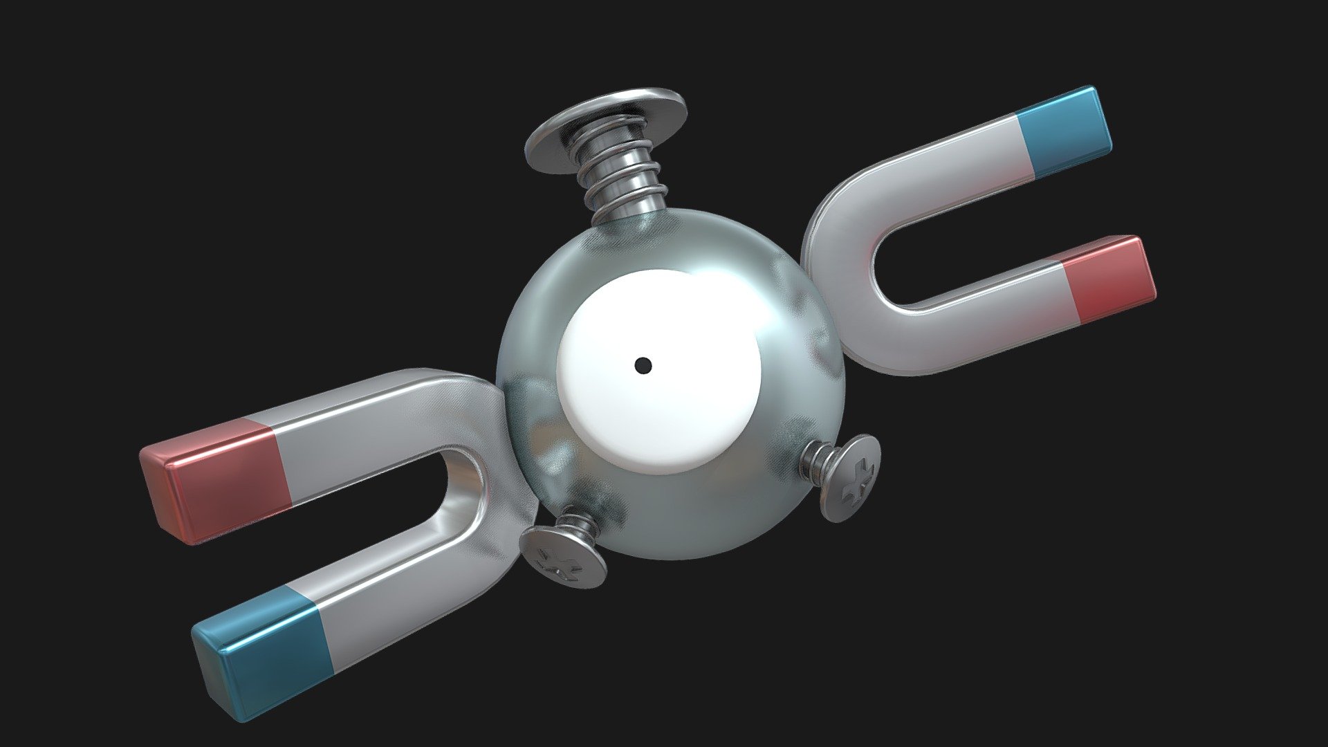 Magnemite Pokemon - Download Free 3D model by Rudraksh (@RudrakshWalia ...