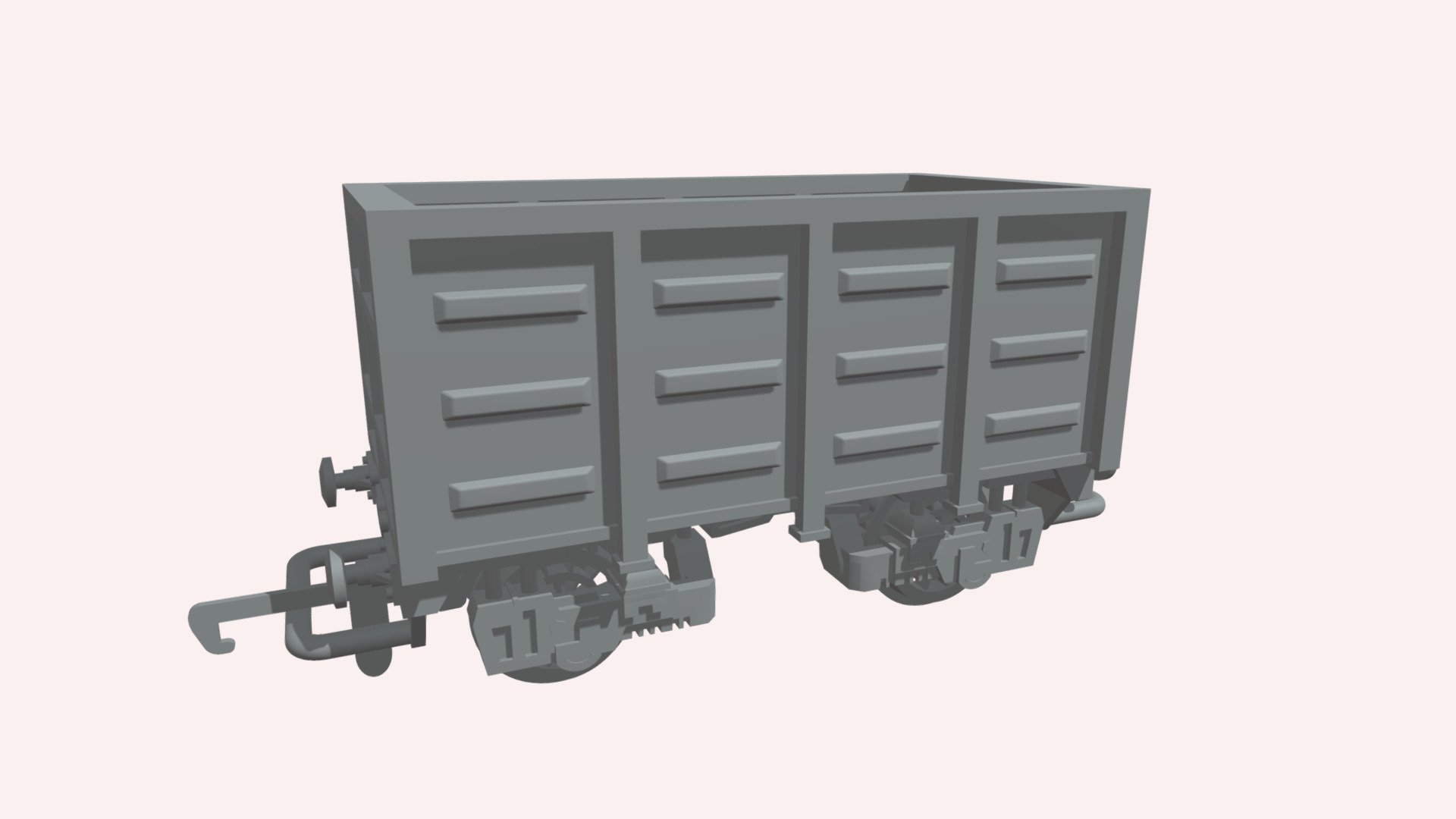 OO Scale Train - Hopper Type 1 - Short Length - Download Free 3D model ...