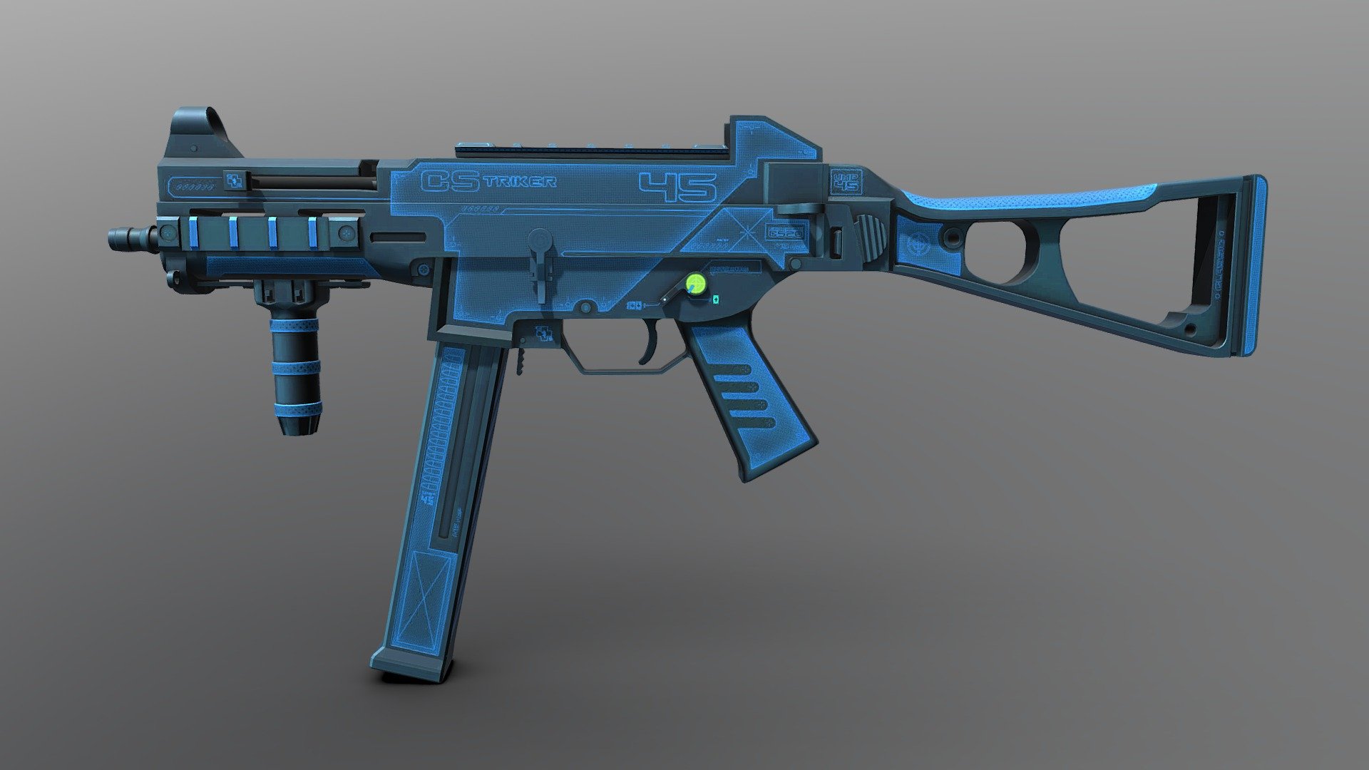 UMP45 | Cstriker (Revolution script version) - 3D model by nextgenz ...