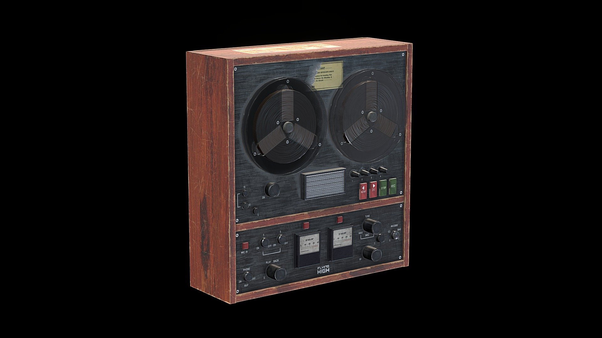 Tape Recorder - Buy Royalty Free 3D model by Freepoly.org (@blackrray ...