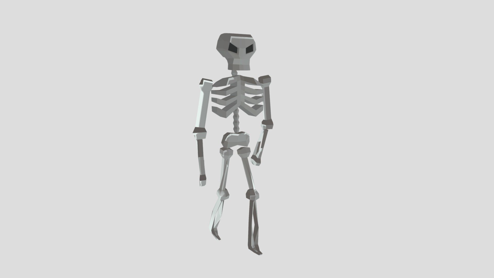 Low poly Skeleton Rig - 3D model by chrisskenendy [f549378] - Sketchfab