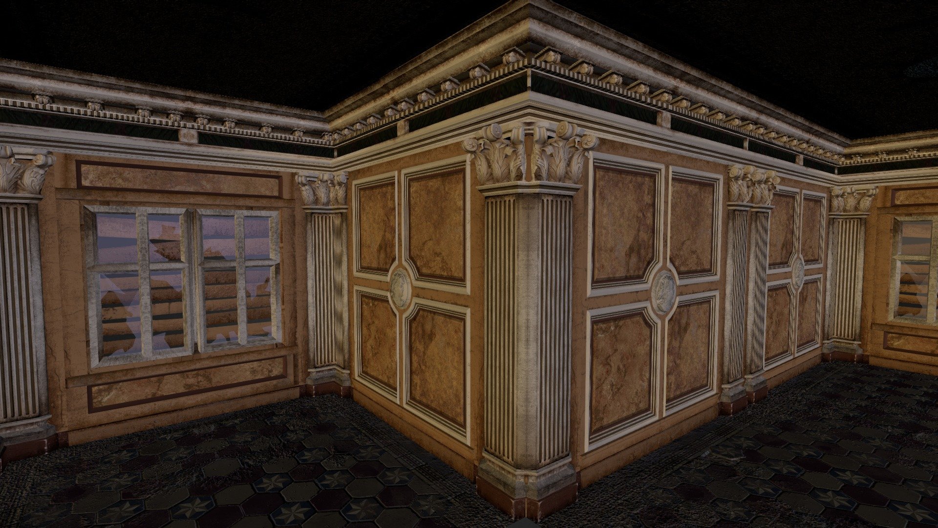 08 Final Project Modular Hallway - 3D model by pinkbubblegum [f54b105 ...