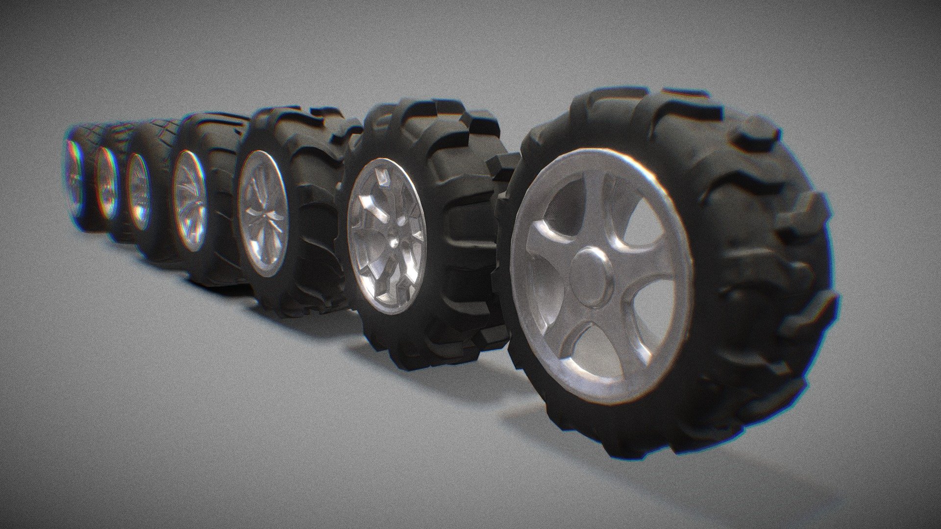 3D Stylized wheels model - Buy Royalty Free 3D model by JustNoctem ...