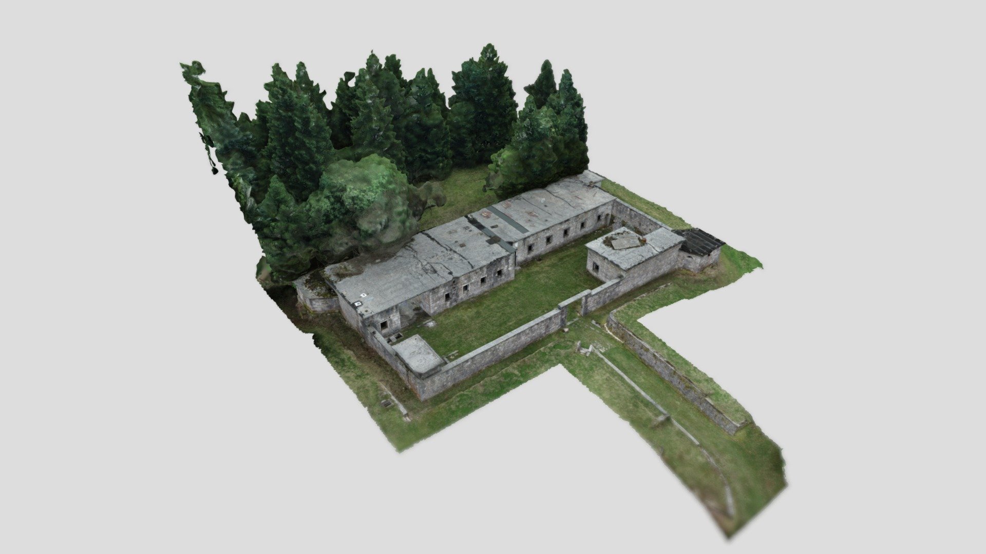 Italian Stone Barrack in Slovenia - 3D model by Hektar [f54f849 ...