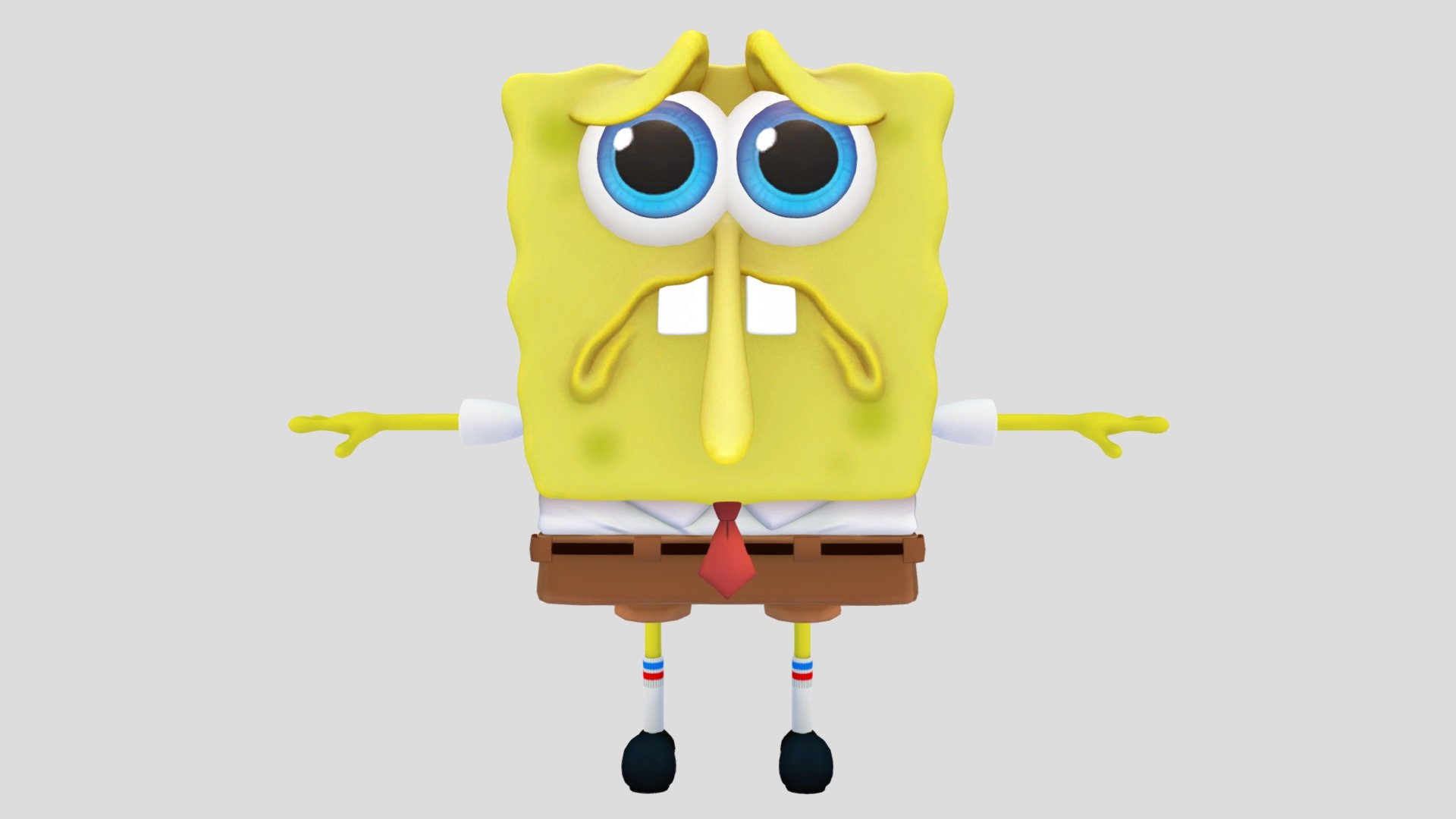 NASB2 - SpongeBob Scared - Download Free 3D model by SMF Features ...