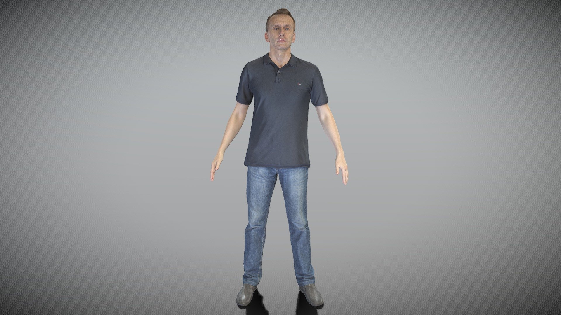 Man in casual style ready for animation 312 - Buy Royalty Free 3D model ...