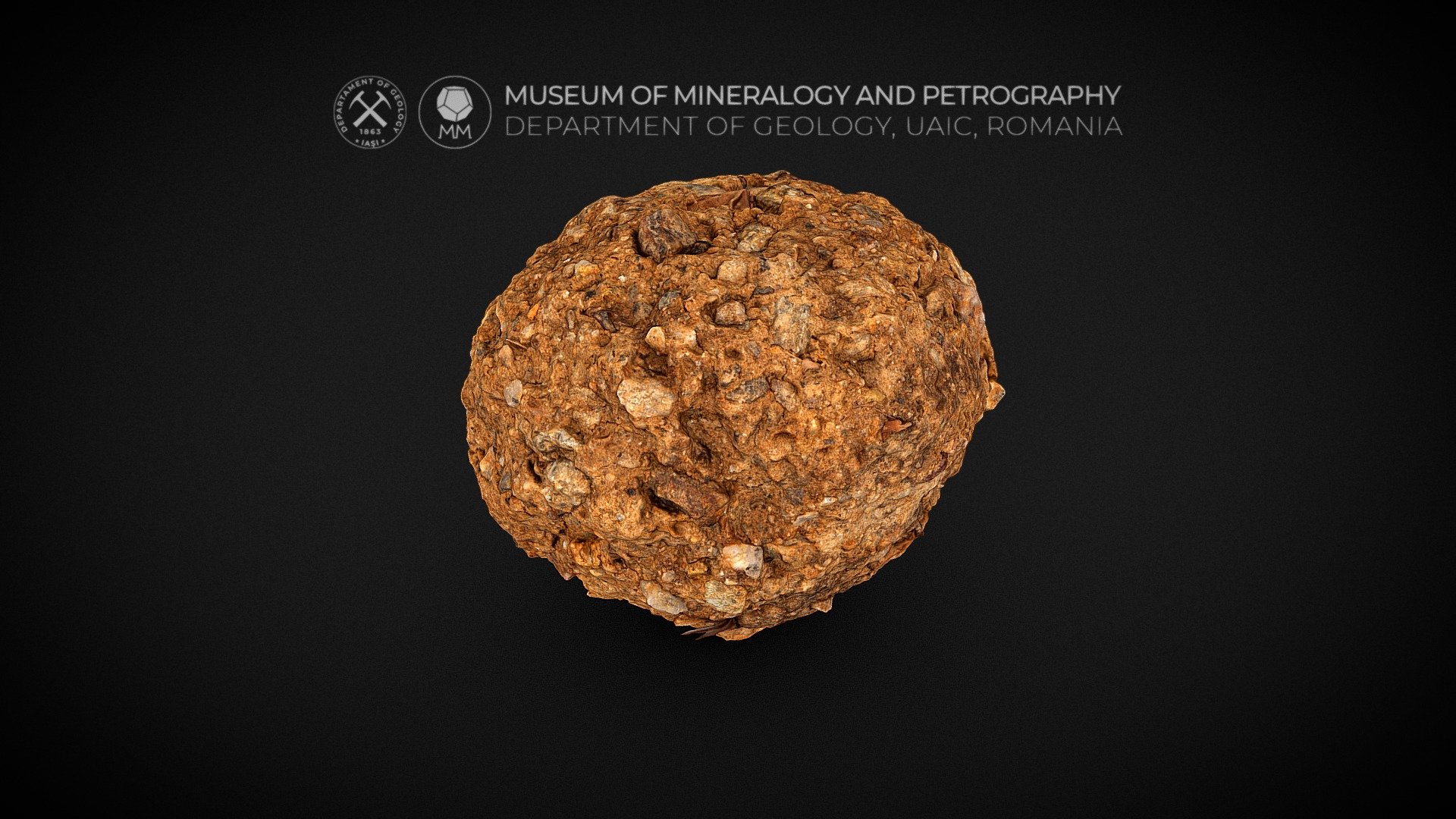 Nodule (concretion) of cemented sand grains - 3D model by Museum of ...