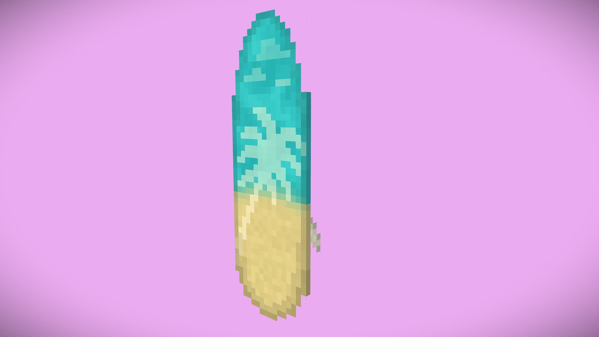 Palm Surfboard - Custom Minecraft Model - 3D model by sablefishy ...
