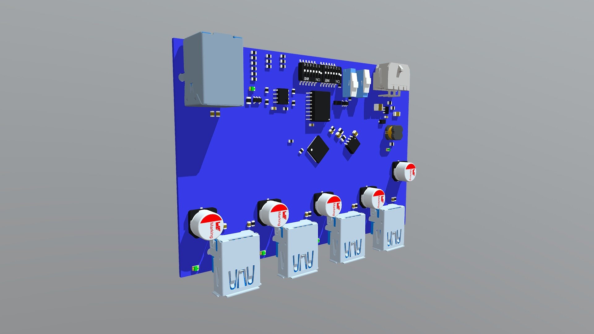 USB3 0-HUB - Download Free 3D model by VEStriX [f55a4bf] - Sketchfab