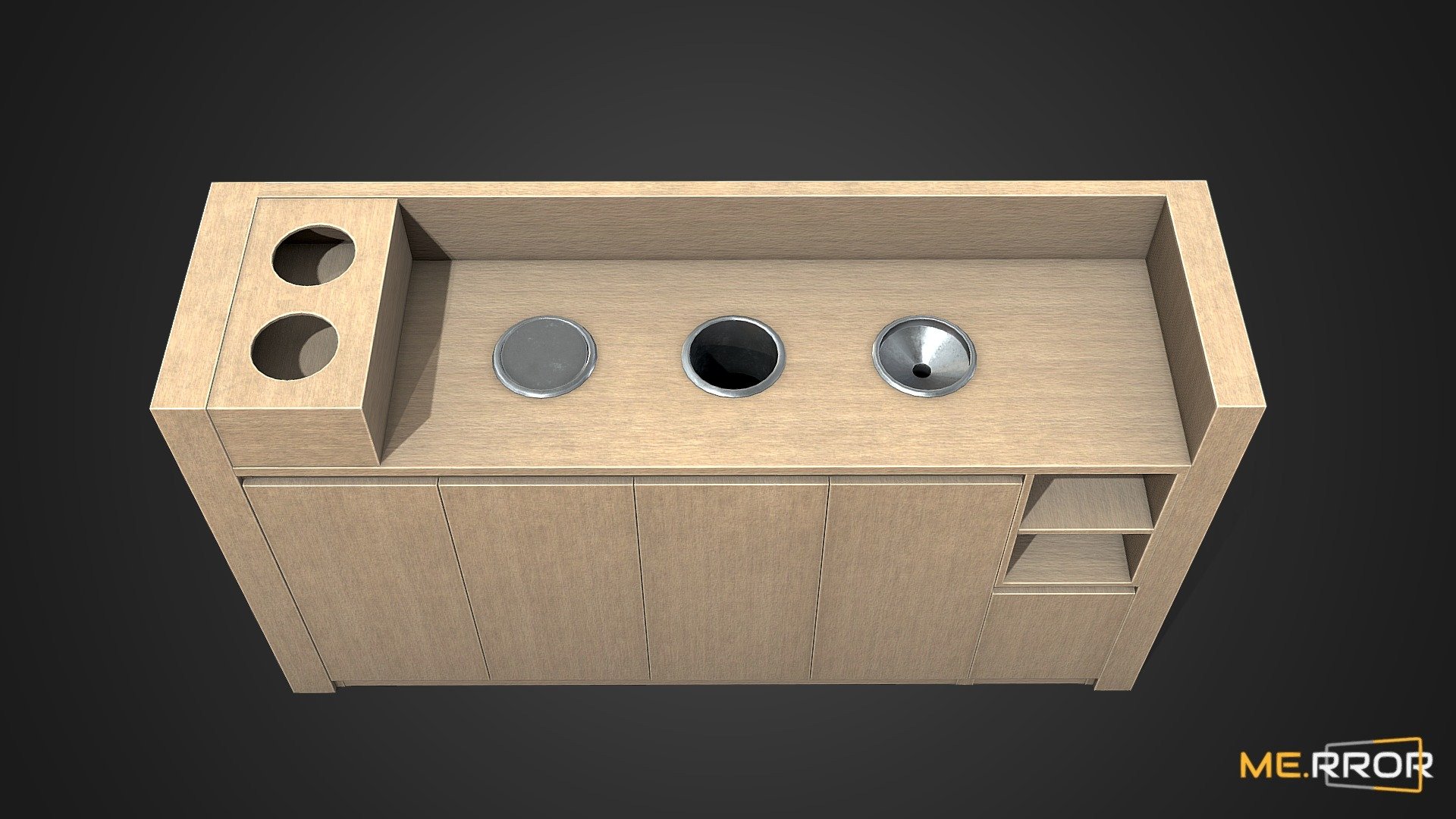 [Game-Ready] Restaurant Trash Can - Buy Royalty Free 3D model by ME ...