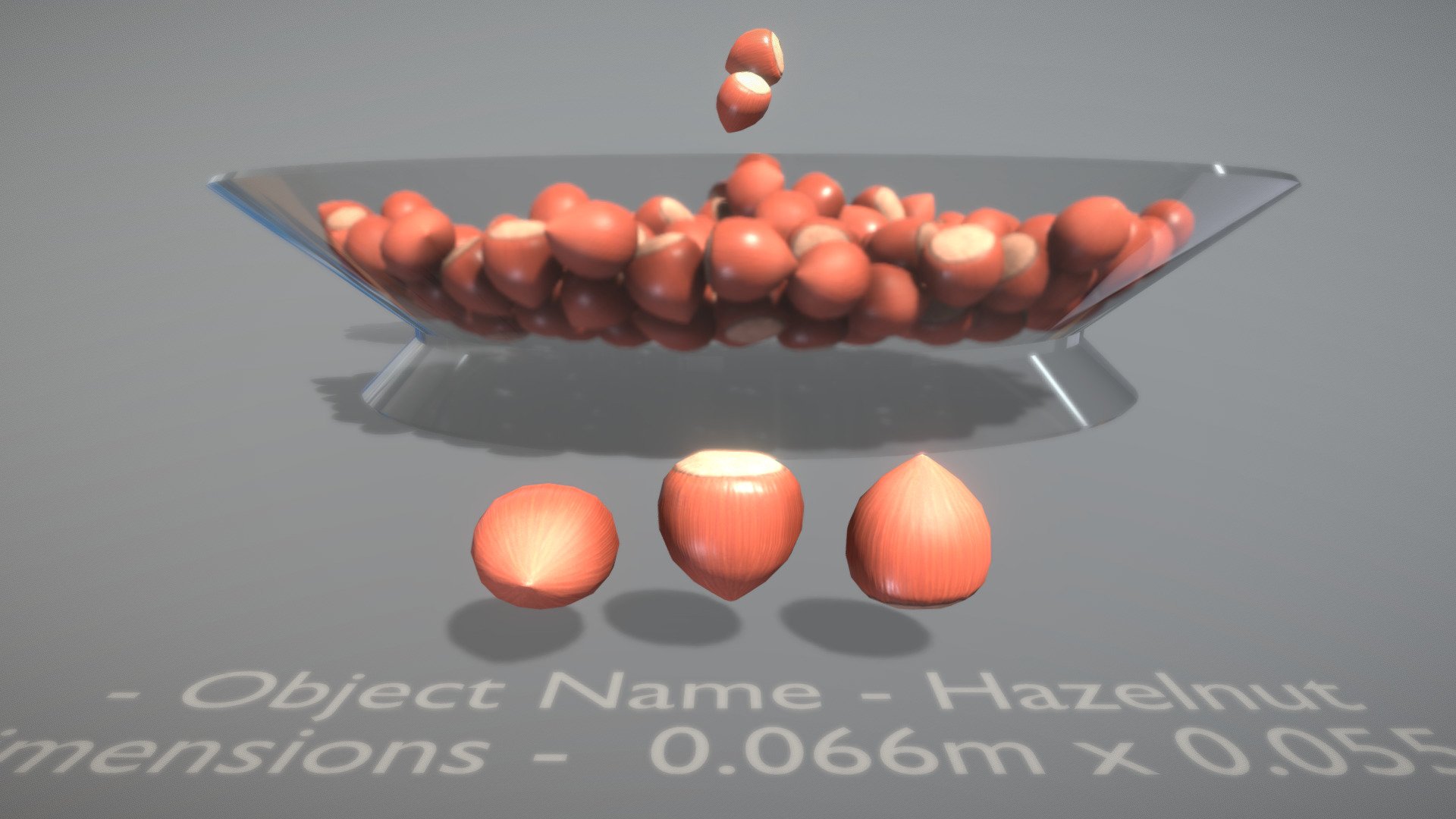 Hazelnut (Low-Poly) - Buy Royalty Free 3D model by VIS-All-3D (@VIS-All ...