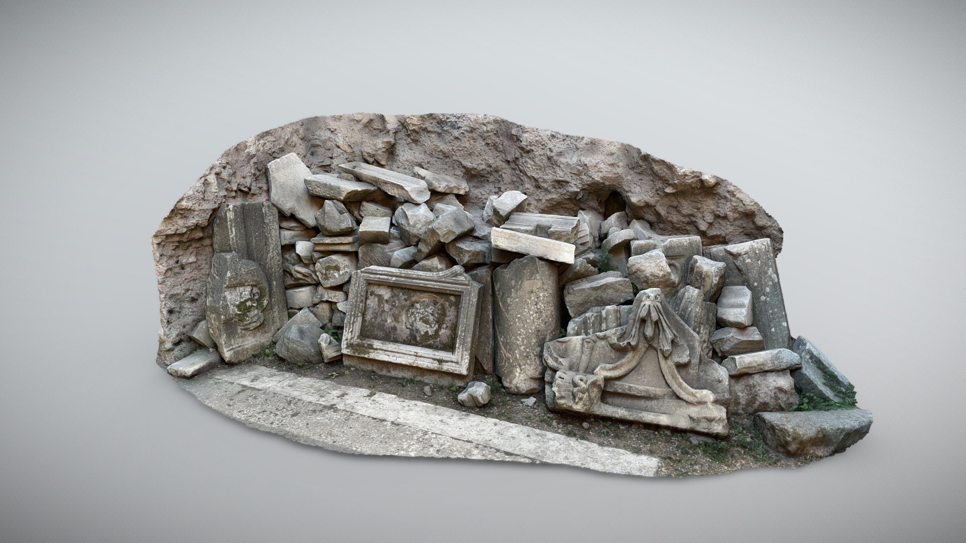 Trip to Rome - Ruins - 3D model by mario.krajcir [f55f662] - Sketchfab