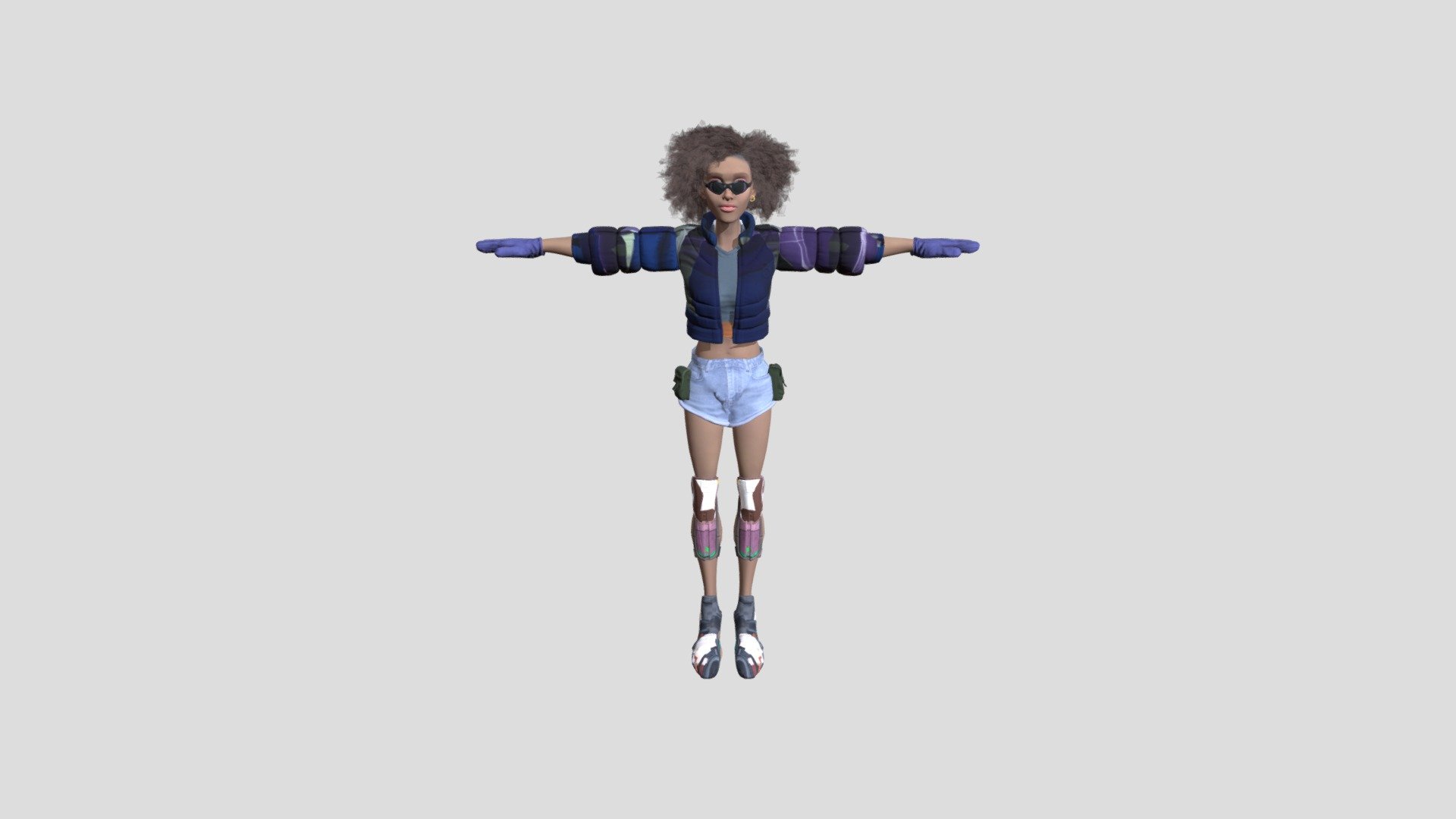GetUps - Female Racer - 3D model by TossHed [f55f7b0] - Sketchfab