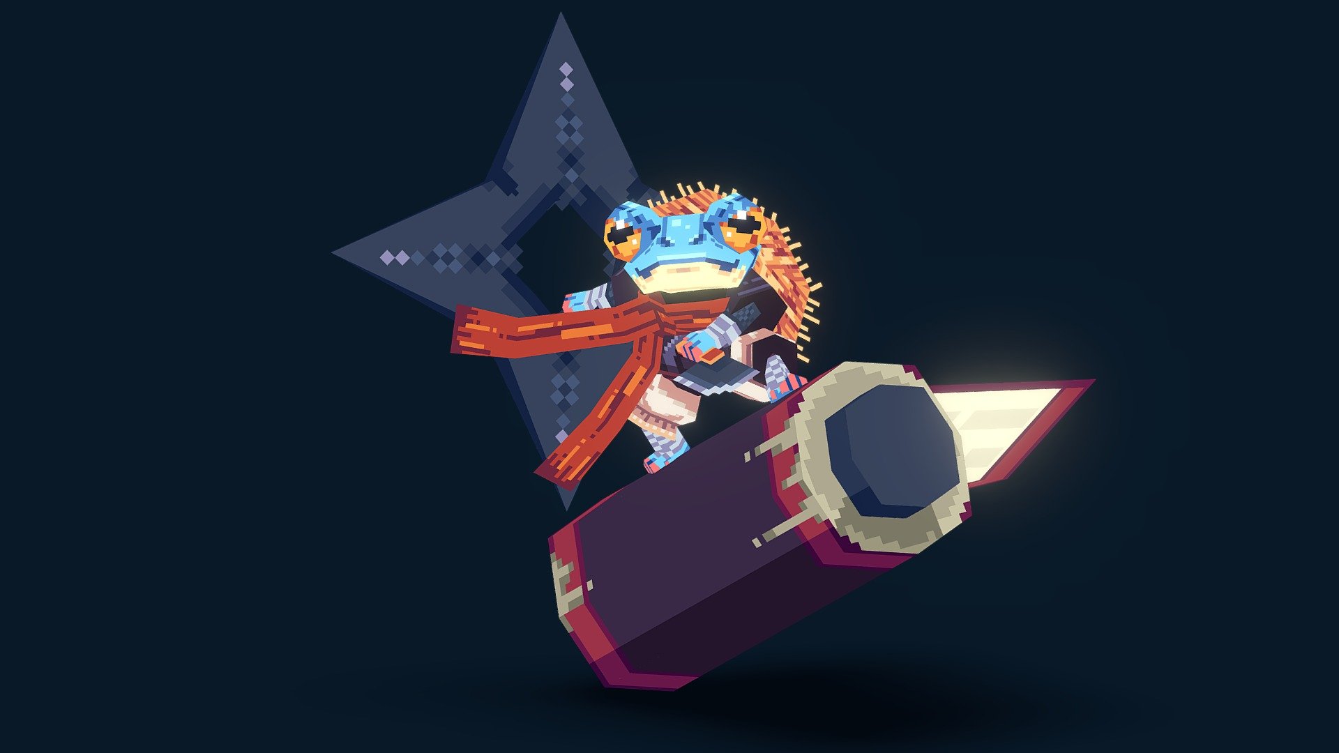Shinobi Frog - 3D model by taj_tajima [f55fbb2] - Sketchfab
