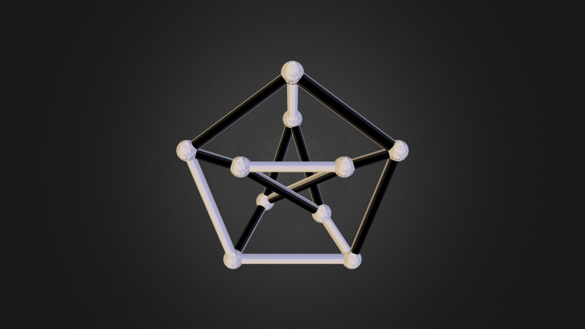 3D Petersen Graph - 3D model by 3dindustries [f56321a] - Sketchfab