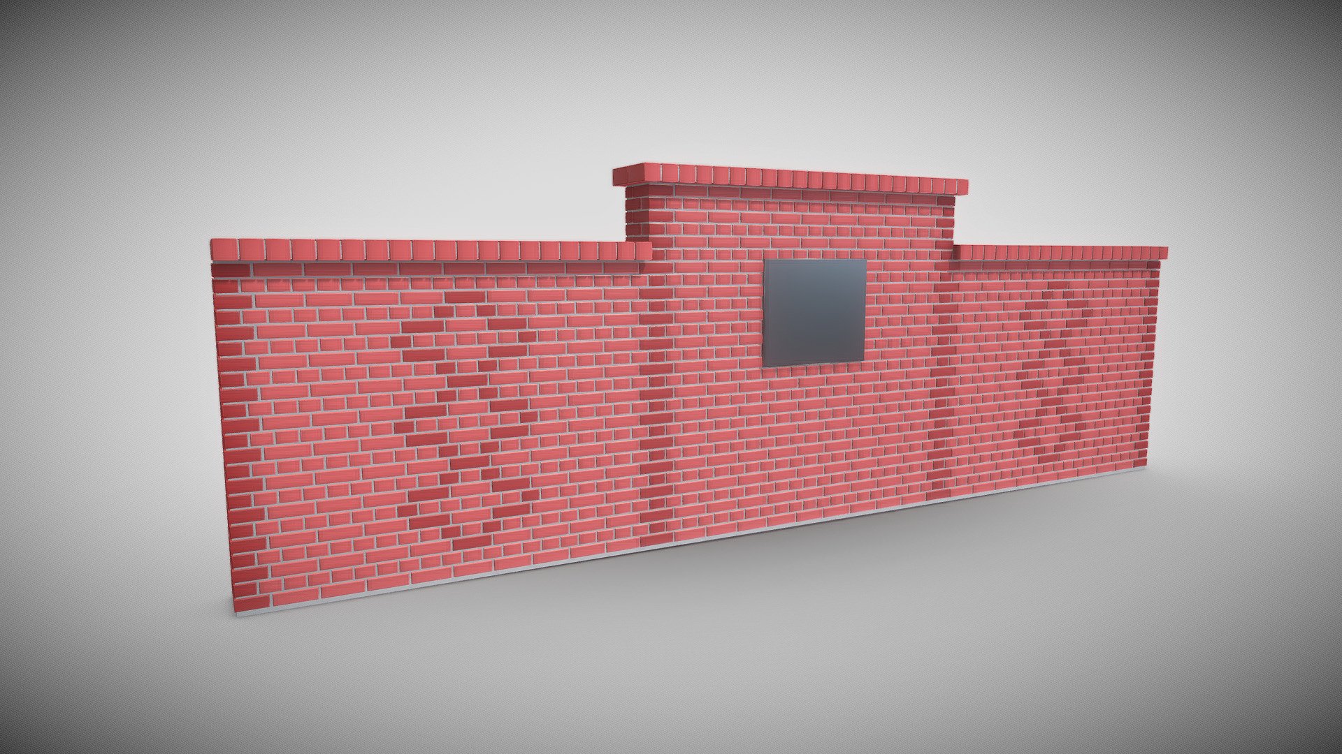 Brick Wall Version 1 - Buy Royalty Free 3D model by VIS-All-3D (@VIS ...