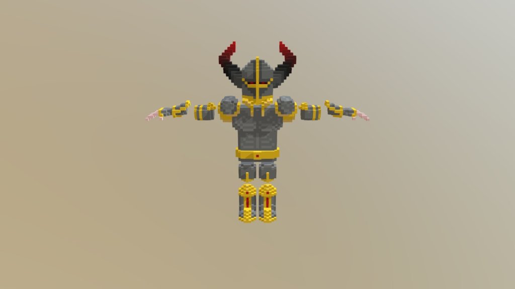 Knight_Ready_Opened_Hand - 3D model by shynobuo [f566d13] - Sketchfab