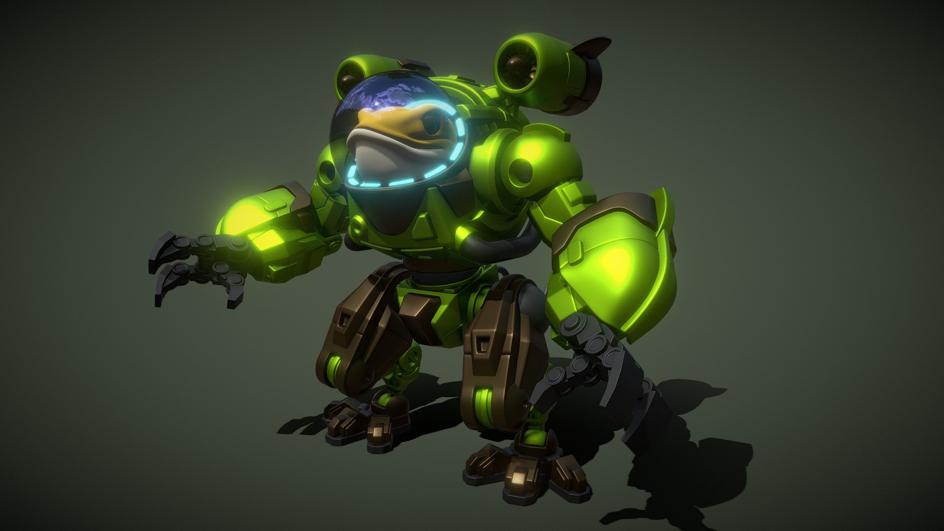 Grave_frog_APose - 3D model by giobiancoFB [f567380] - Sketchfab