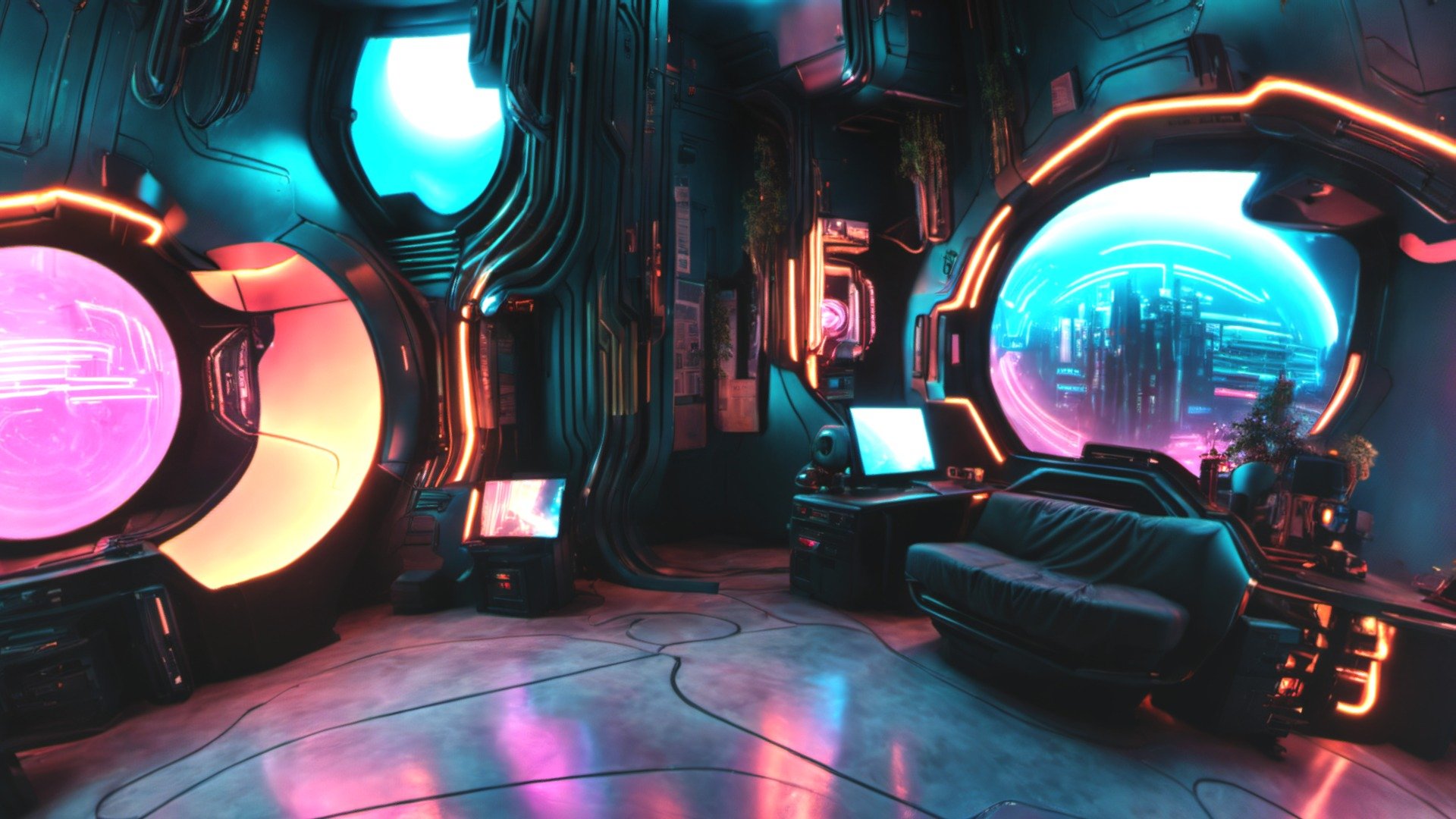 HDRI Cyberpunk Indoor Megapack Vol.1 - Buy Royalty Free 3D model by ...