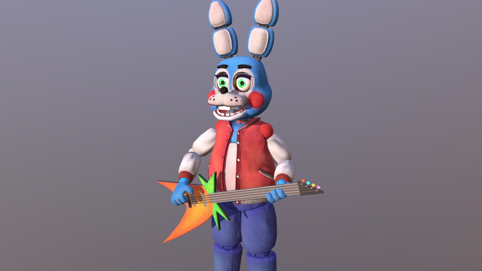 Gen 2 Bonnie, 1987 - (FNAF Rewritten 87) - Download Free 3D model by ...