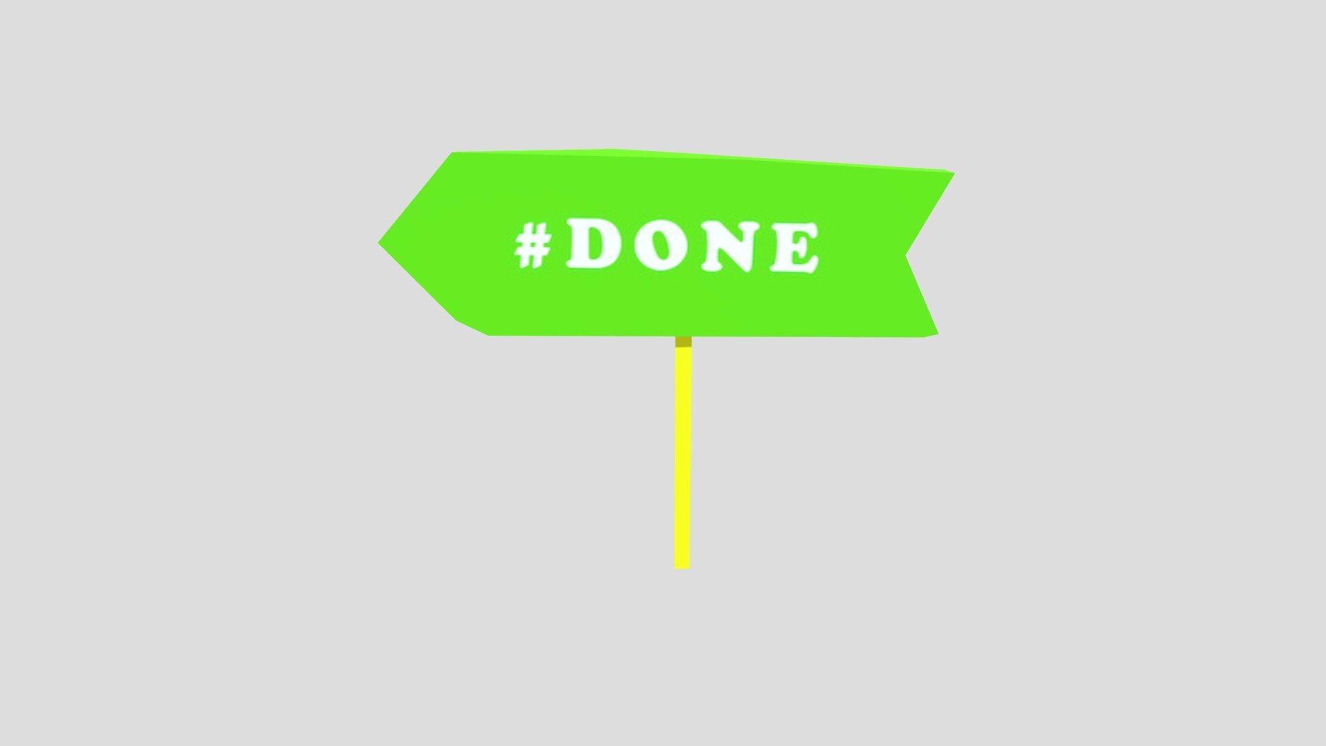 Graduation Sign - #Done - Download Free 3D model by taaaylor4really ...