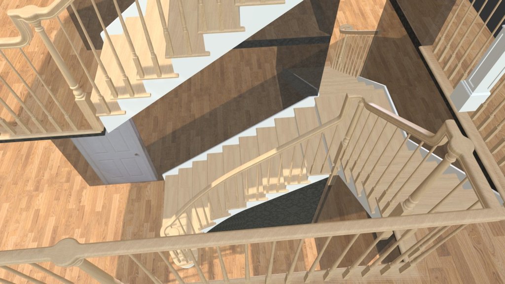 American example - 3D model by 3D Software for Stair Design and ...