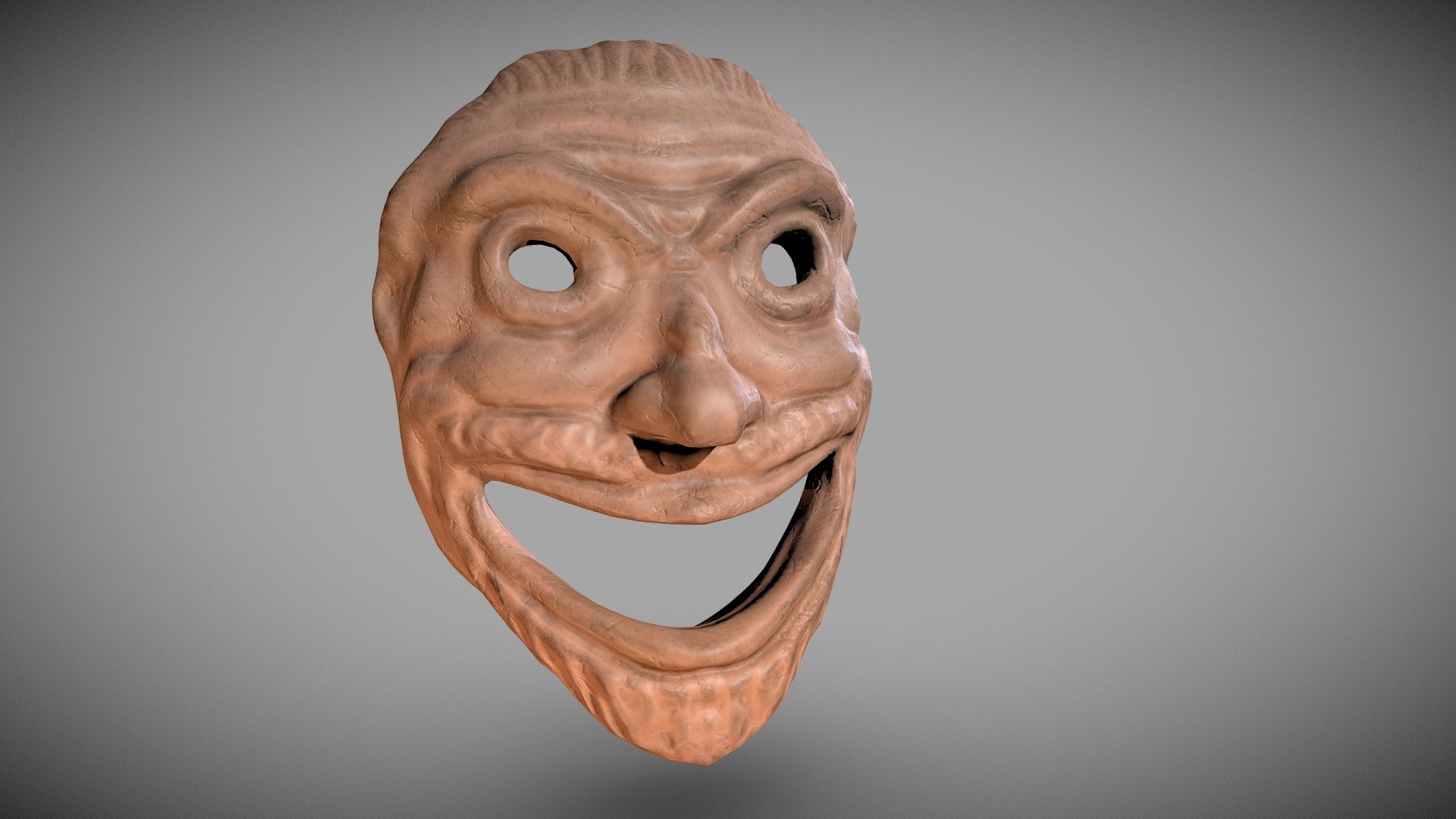 Theater Comedy Mask - 3D model by SkeleJev [f56dca4] - Sketchfab