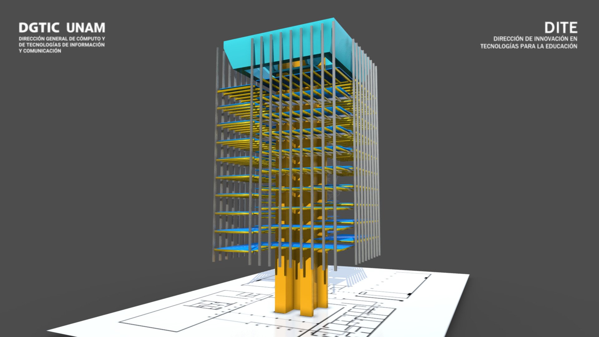 EVE3D - Edificio Celanese Mexicana - 3D model by UNAM | DGTIC | DITE | DRDE (@DRDE_UNAM ...