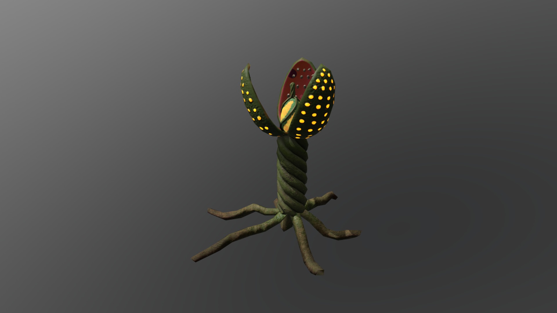 Alien carnivorous plant - 3D model by Pajero95 [f56e9ca] - Sketchfab