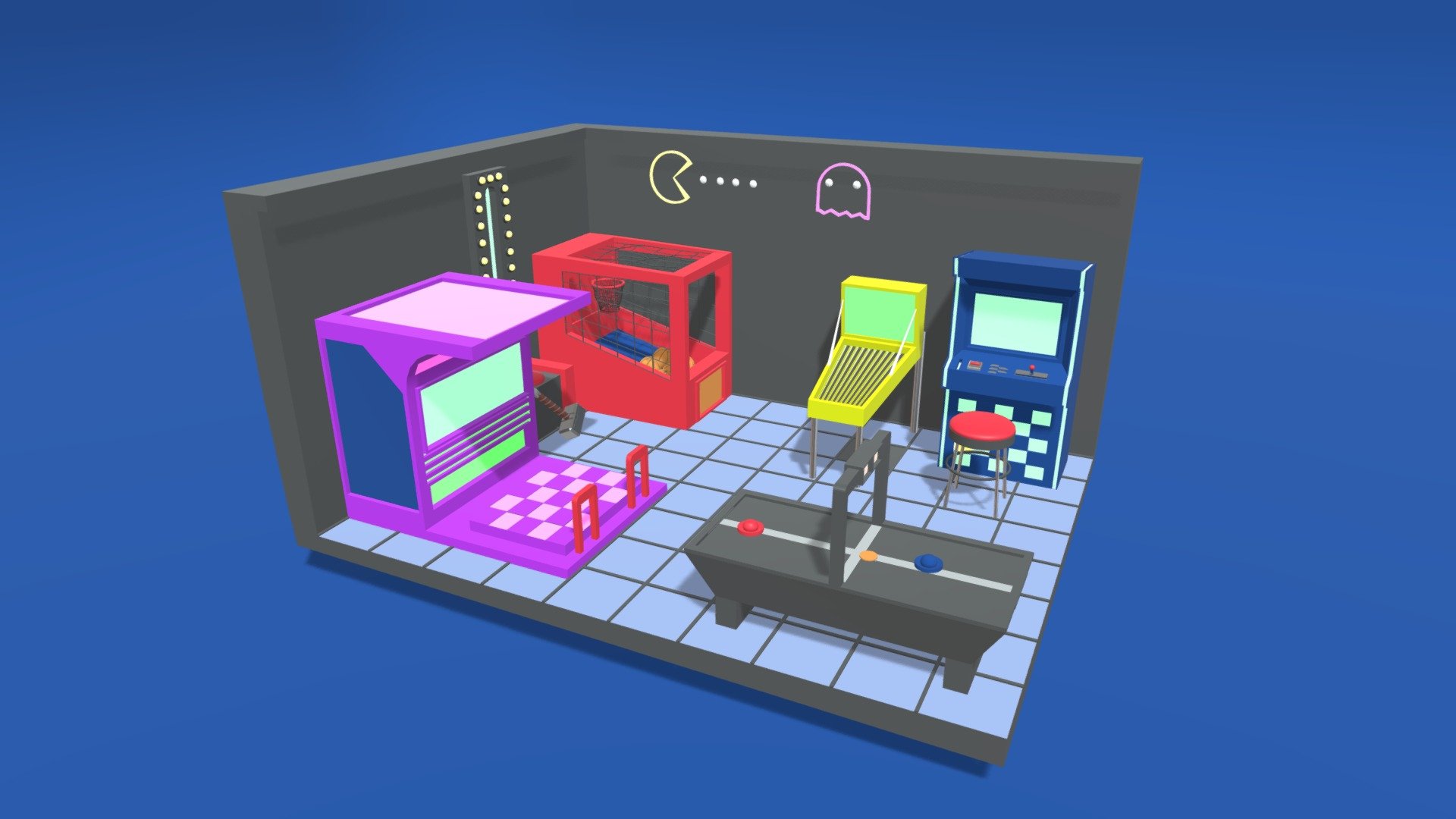 Arcade Room - 3D model by s10studios [f573e78] - Sketchfab