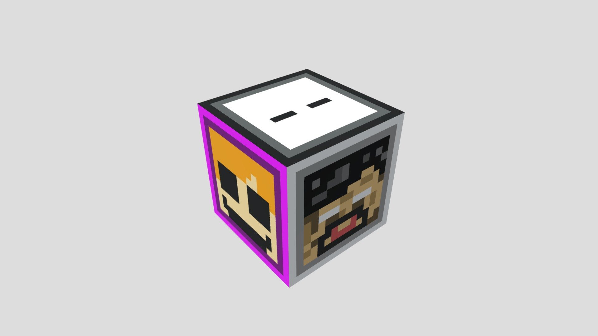 Creepy pasta Block minecraft game assets - Download Free 3D model by m ...