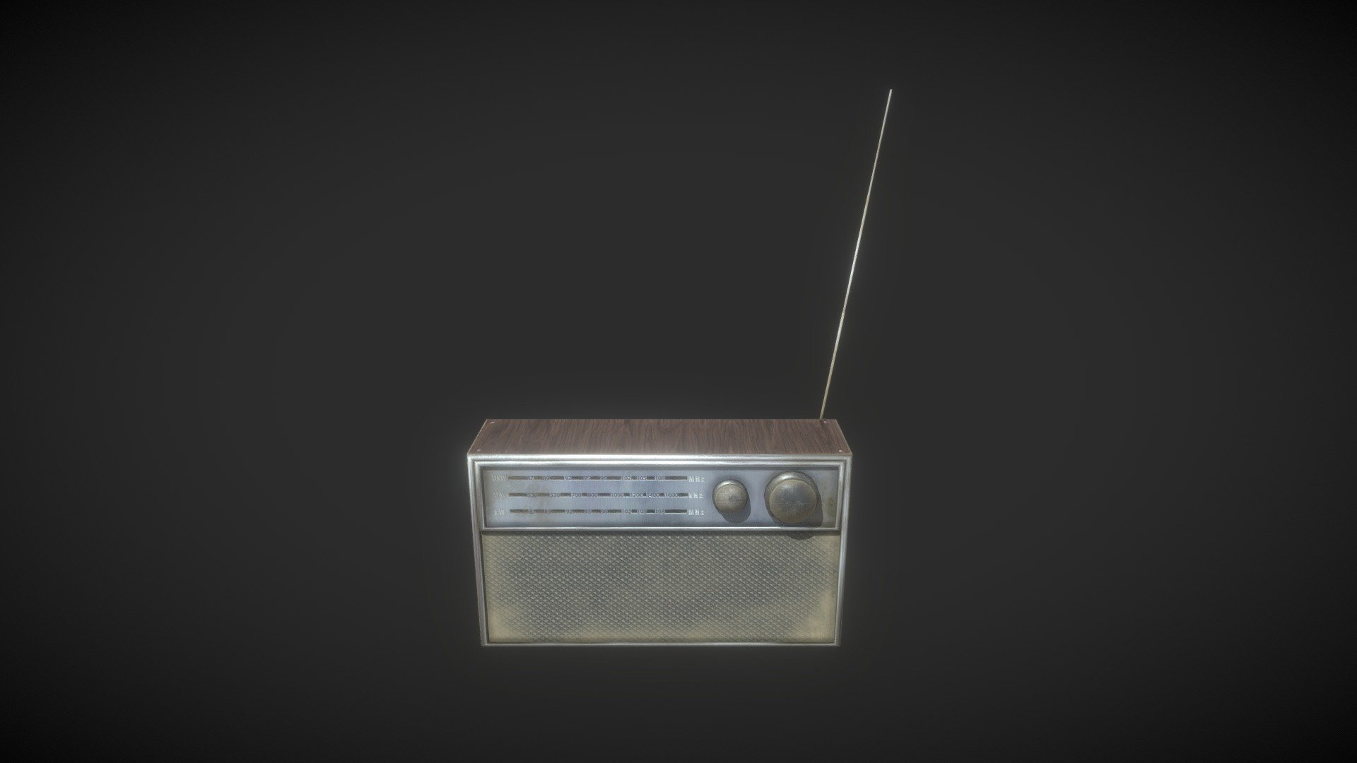 Old Radio - 3D model by Timo (@200014) [f57475c] - Sketchfab