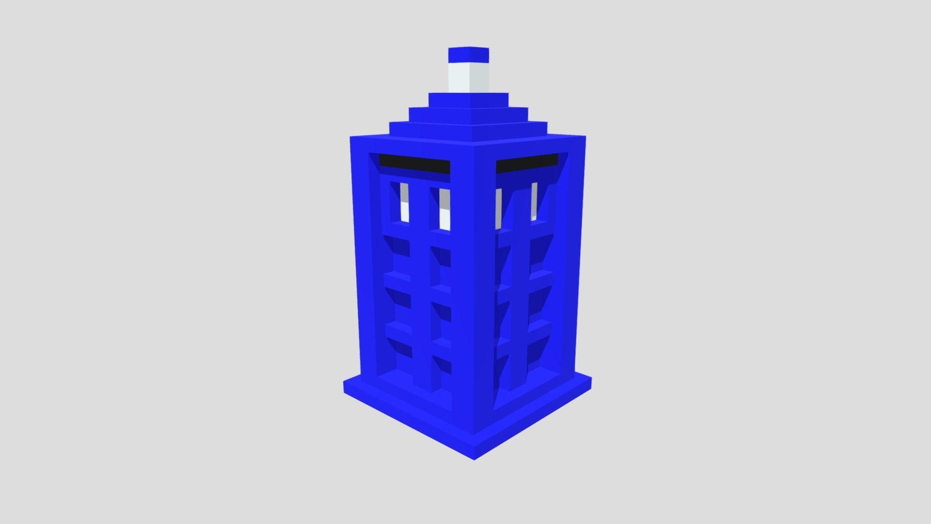 voxel Tardis - Download Free 3D model by Trockk (@Timrockk) [f577292 ...