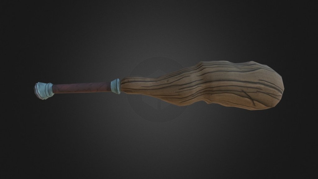 Wooden Club - 3D model by Alex Dunning (@thedarkpoof) [f57ab44] - Sketchfab