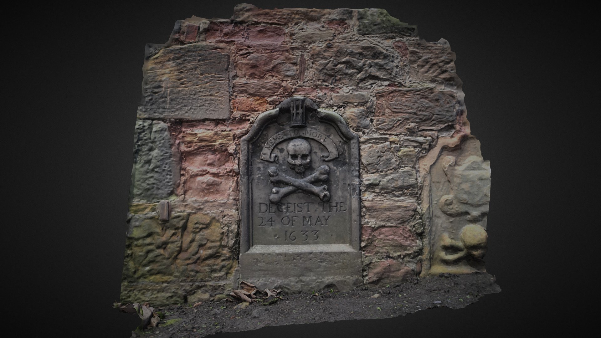 Prestongrange Headstone from 1633 - Download Free 3D model by Douglas ...