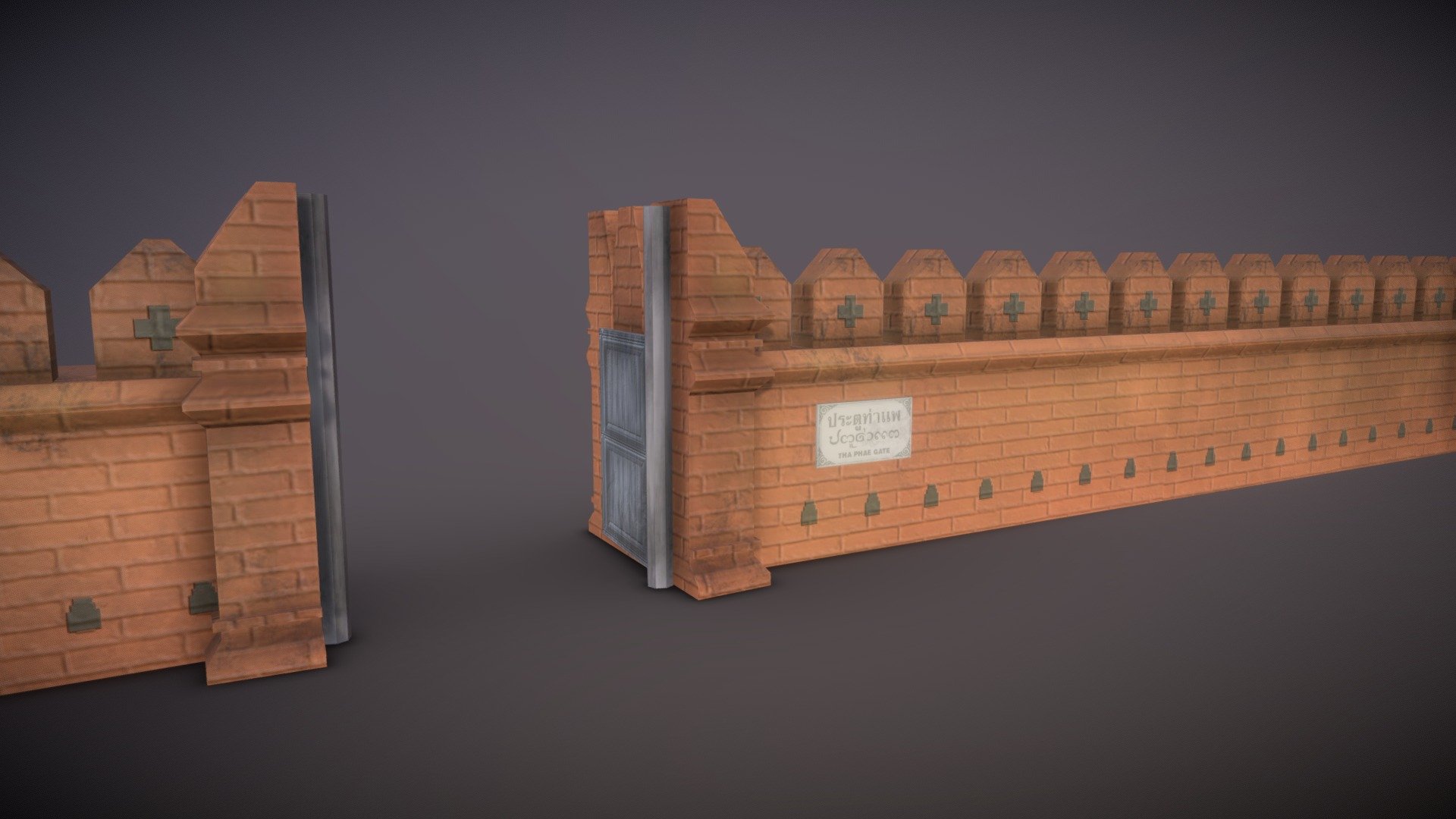 Tapae Gate Low poly - 3D model by PeePete24 [f588f57] - Sketchfab